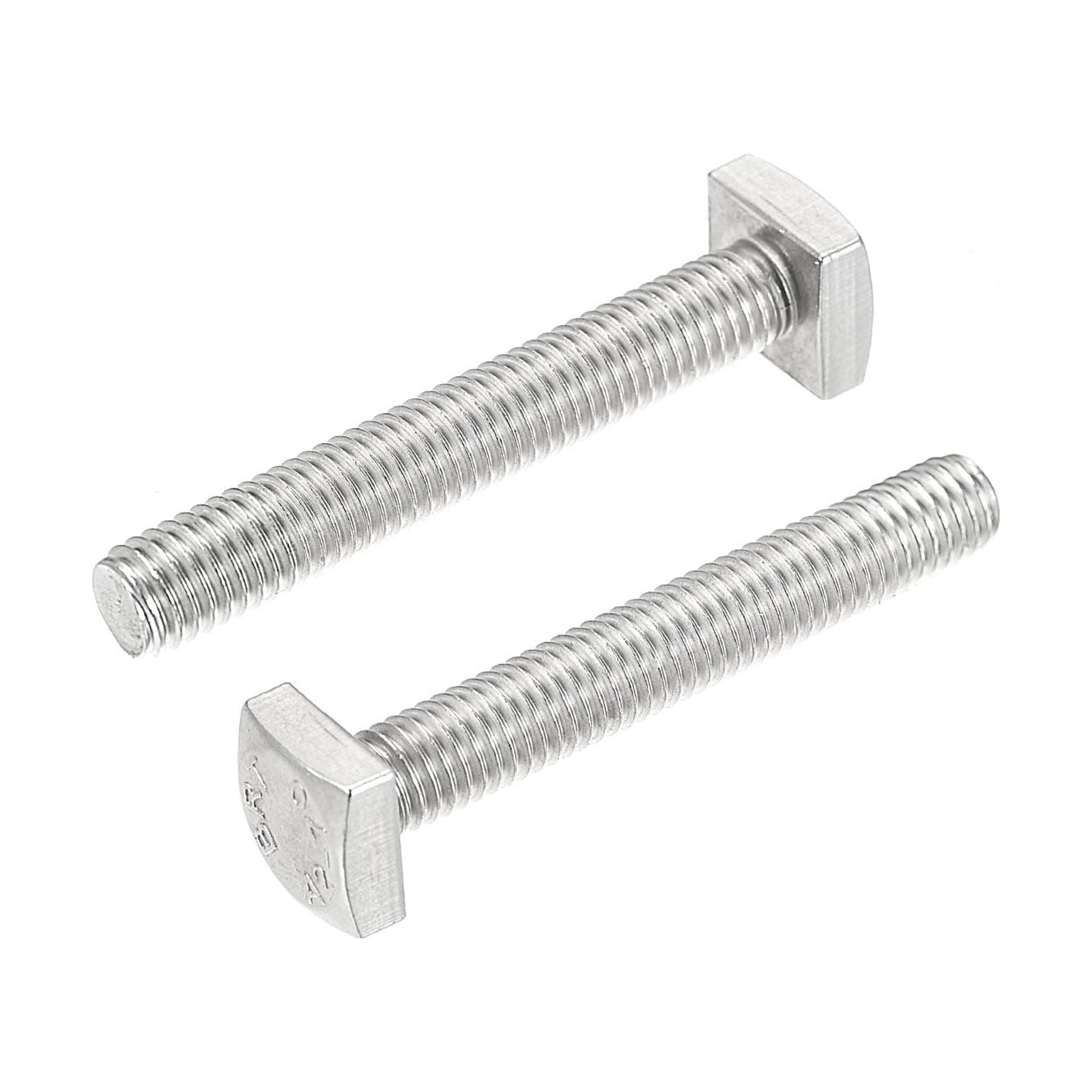 Square Head Bolt, 2 Pack M8x55mm 304 Stainless Steel Grade C Square ...