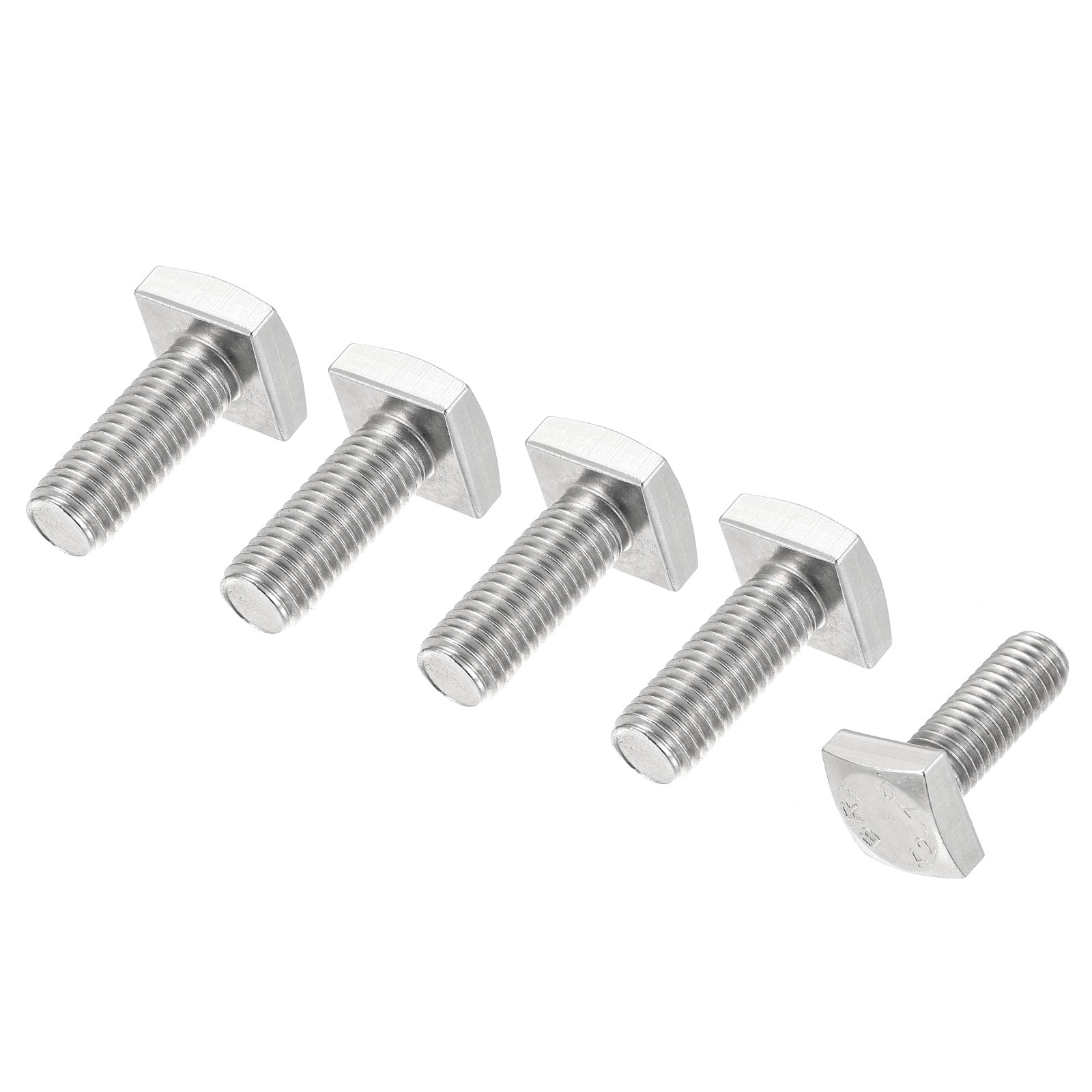 Square Head Bolt, 5 Pack M10x25mm 304 Stainless Steel Grade C Square ...