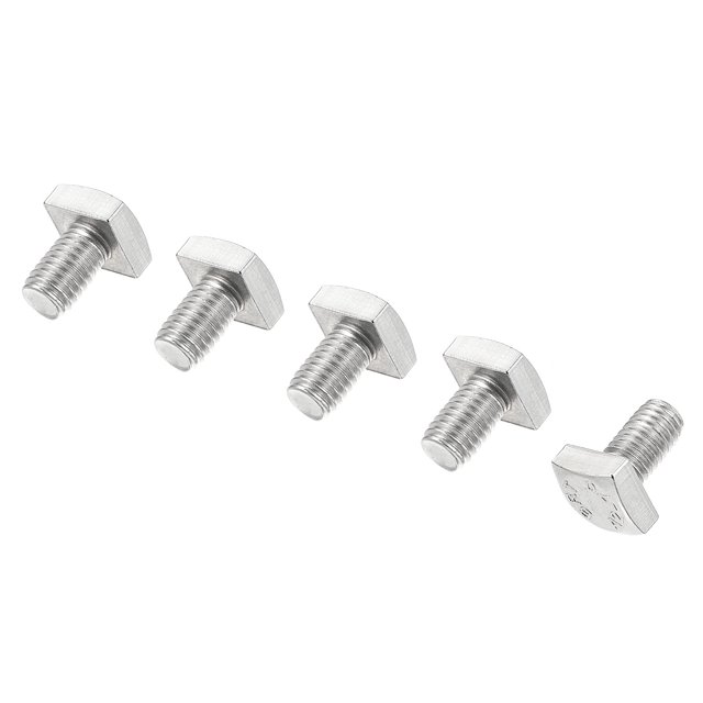 Square Head Bolt, 5 Pack M8x12mm 304 Stainless Steel Grade C Square ...