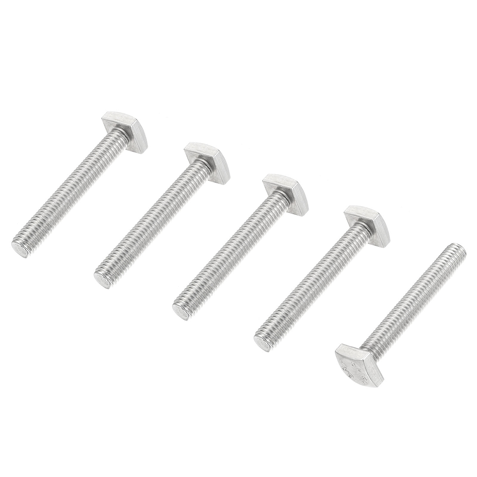Square Head Bolt, 5 Pack M8x55mm 304 Stainless Steel Grade C Square ...