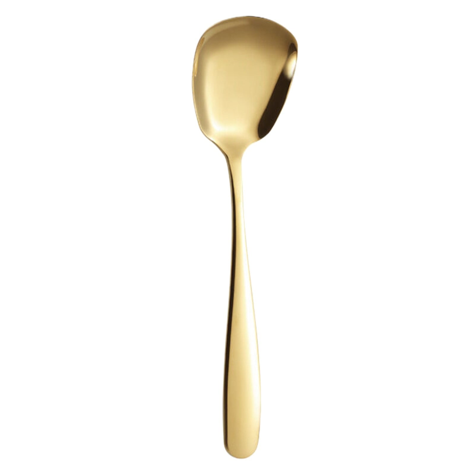Square Head Stainless Spoon - Modern Flat Design for Serving,Dinner,and ...