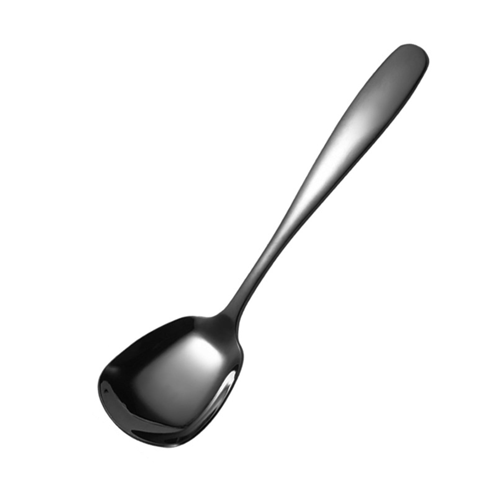 Square Head Stainless Steel Spoons, Rice& Soup Spoons, Large Spoons for ...