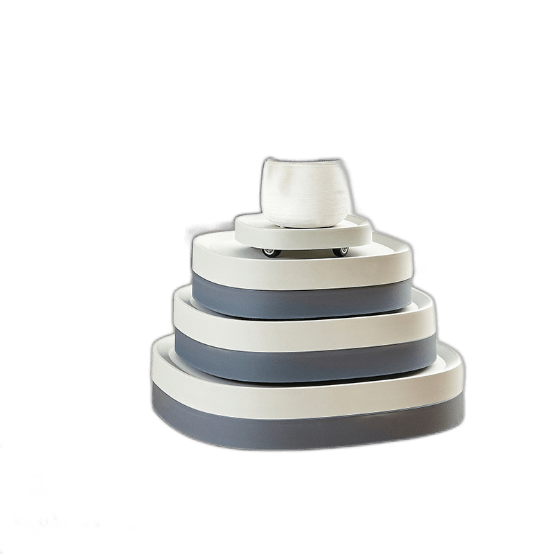 Square Hidden Mobile Pot Pot Tray Universal Base Tray -Connected Water ...