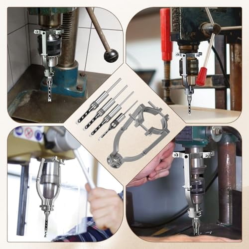 Square Hole Drill Bit & Adapter Set,Wood Mortiser Drill Bit Attachment ...