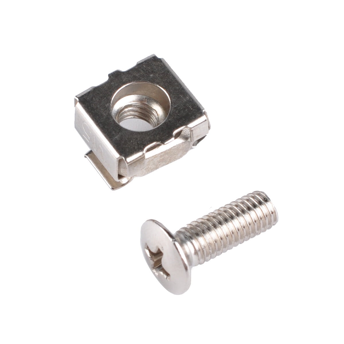 NIAIZEK M5 Stainless Cage Nuts and Mounting Screws 20Set for Server ...