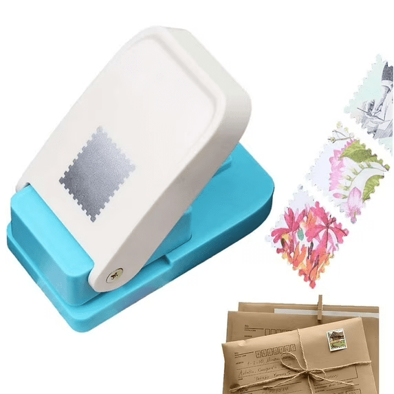 Square Hole Punch Large Portable Manual Ergonomic, Postage Stamp Punch ...