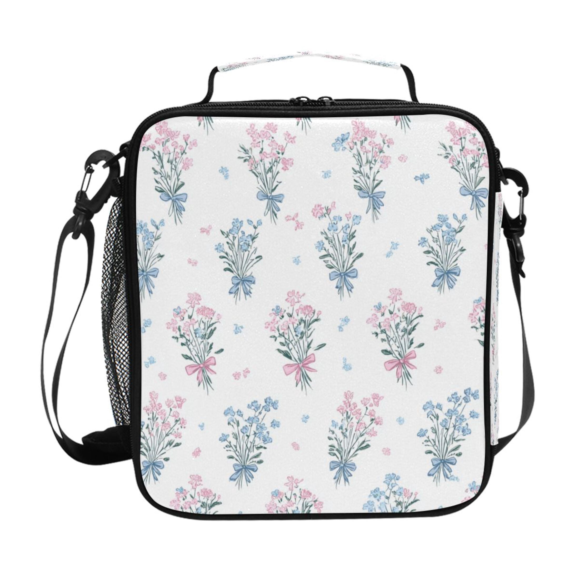 Square Insulated Lunch Bag Reusable Thermal Lunch Box Tote Cooler Bag ...