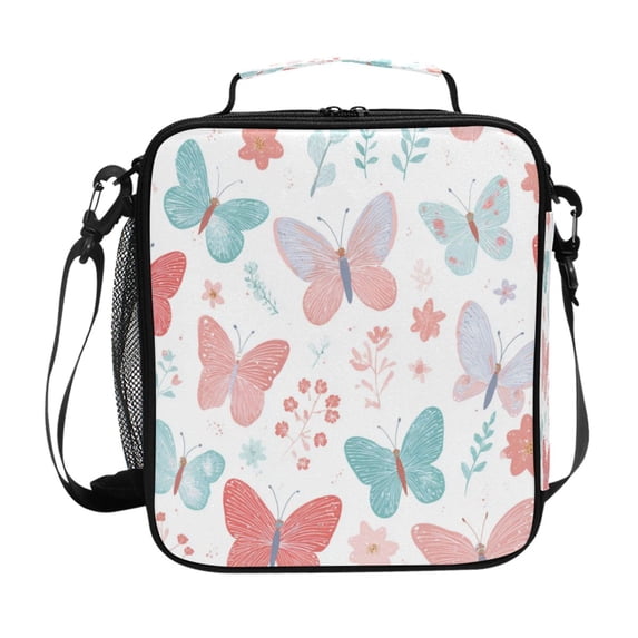 Square Insulated Lunch Bag Reusable Thermal Lunch Box Tote Cooler Bag ...
