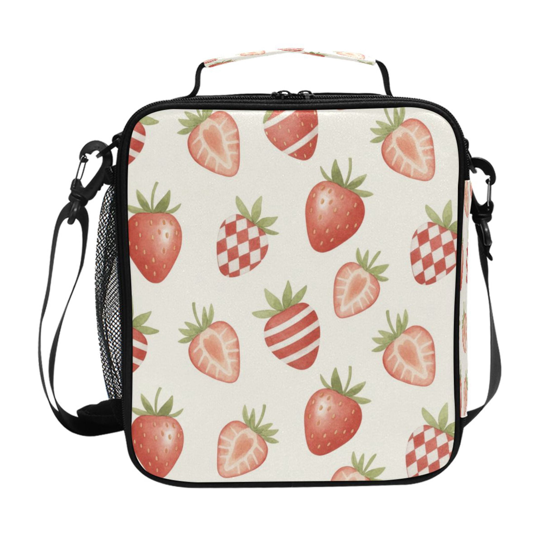 Square Insulated Lunch Bag Reusable Thermal Lunch Box Tote Cooler Bag ...