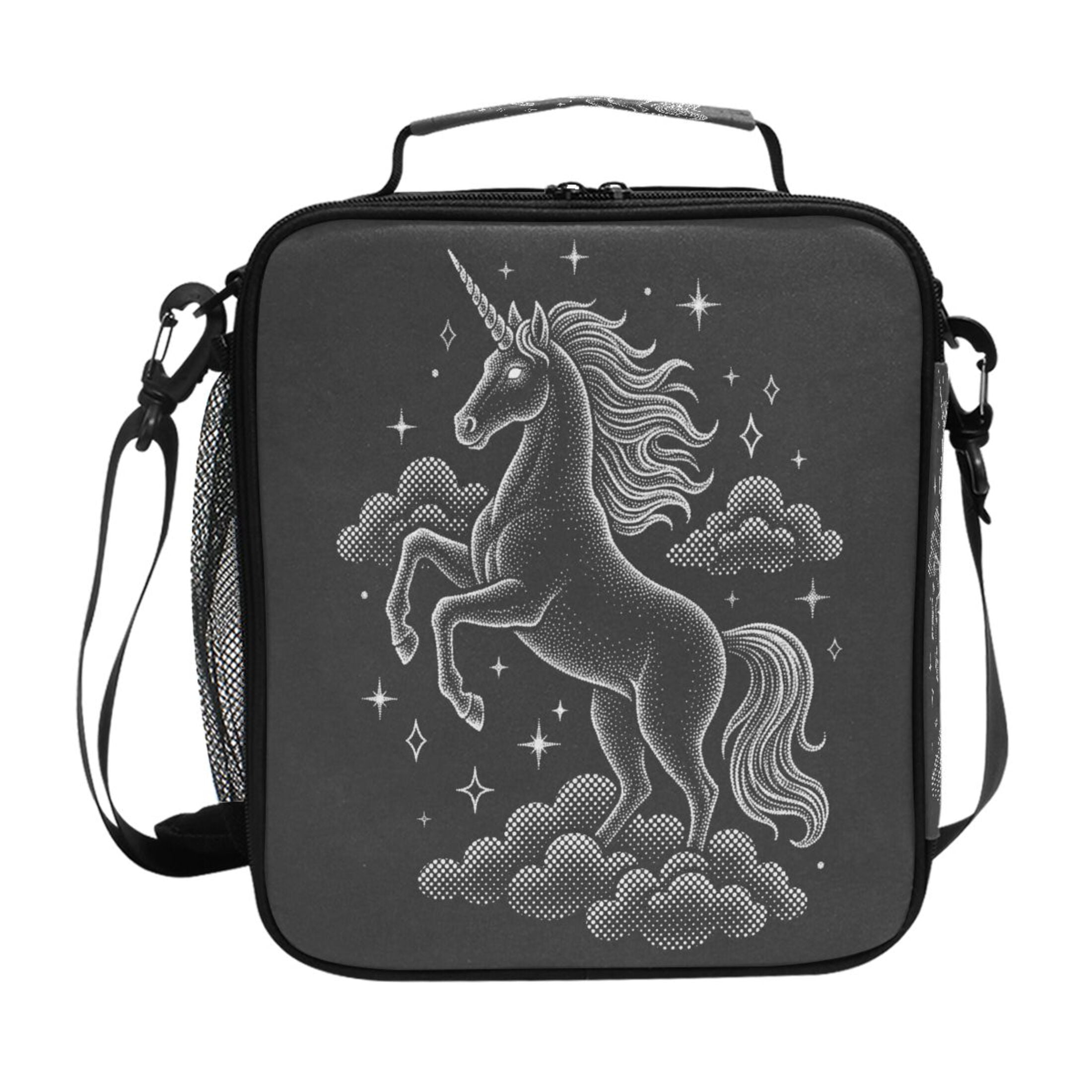 Square Insulated Lunch Bag Reusable Thermal Lunch Box Tote Cooler Bag ...