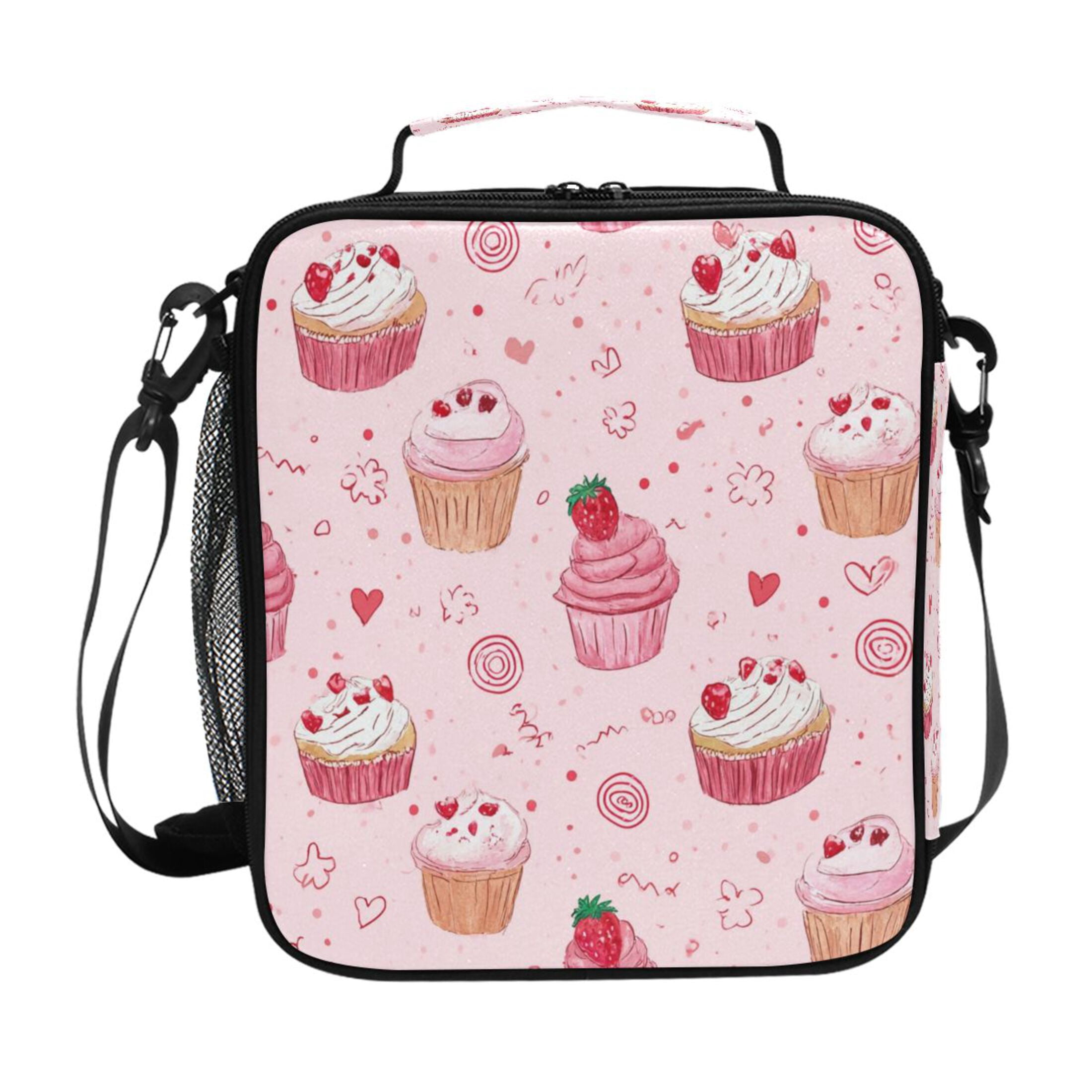 Square Insulated Lunch Bag Reusable Thermal Lunch Box Tote Cooler Bag ...
