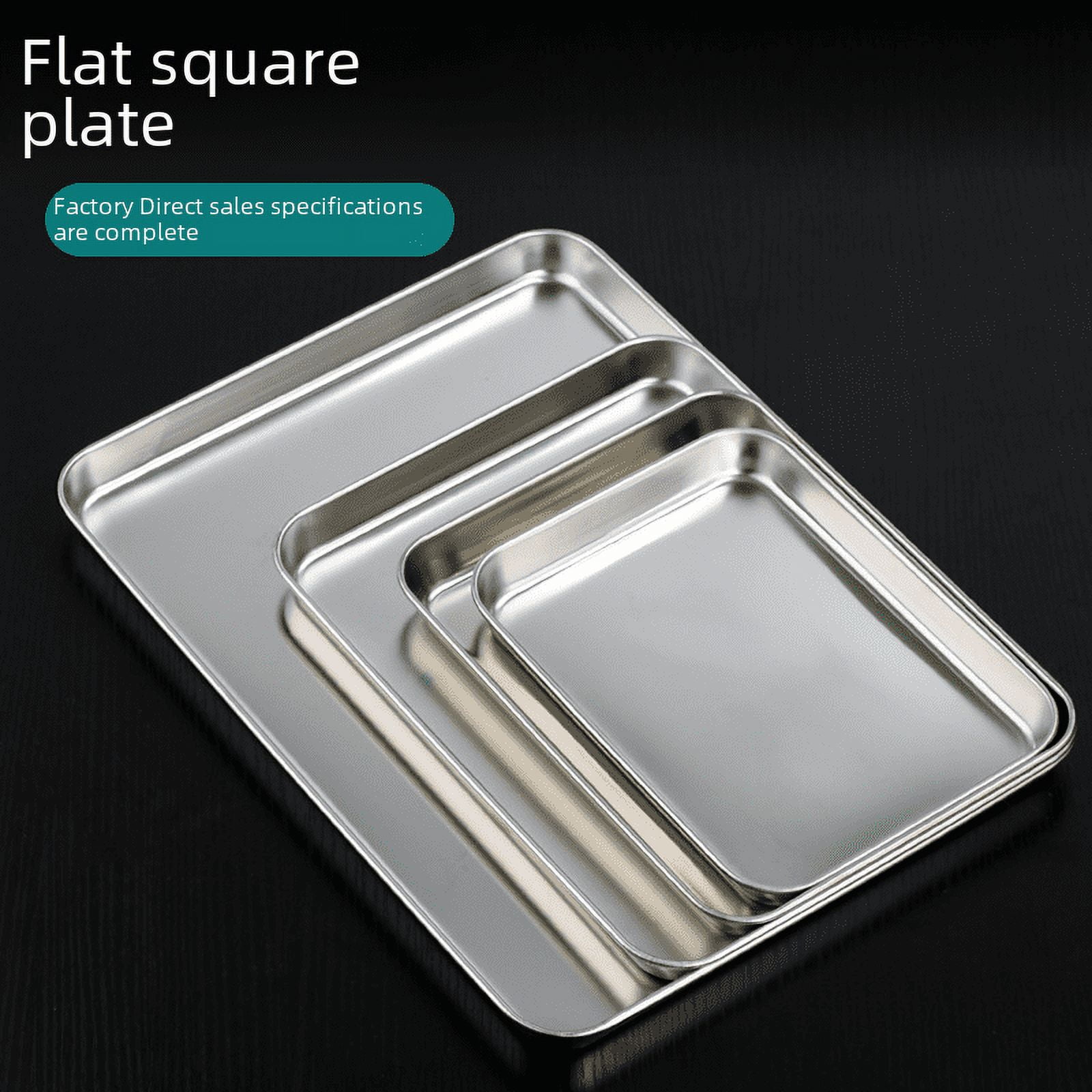 Square Japanese Plate Square Plate Thickened 304 Stainless Steel Flat ... Square Japanese Plate Square Plate Thickened 304 Stainless Steel Flat ...
