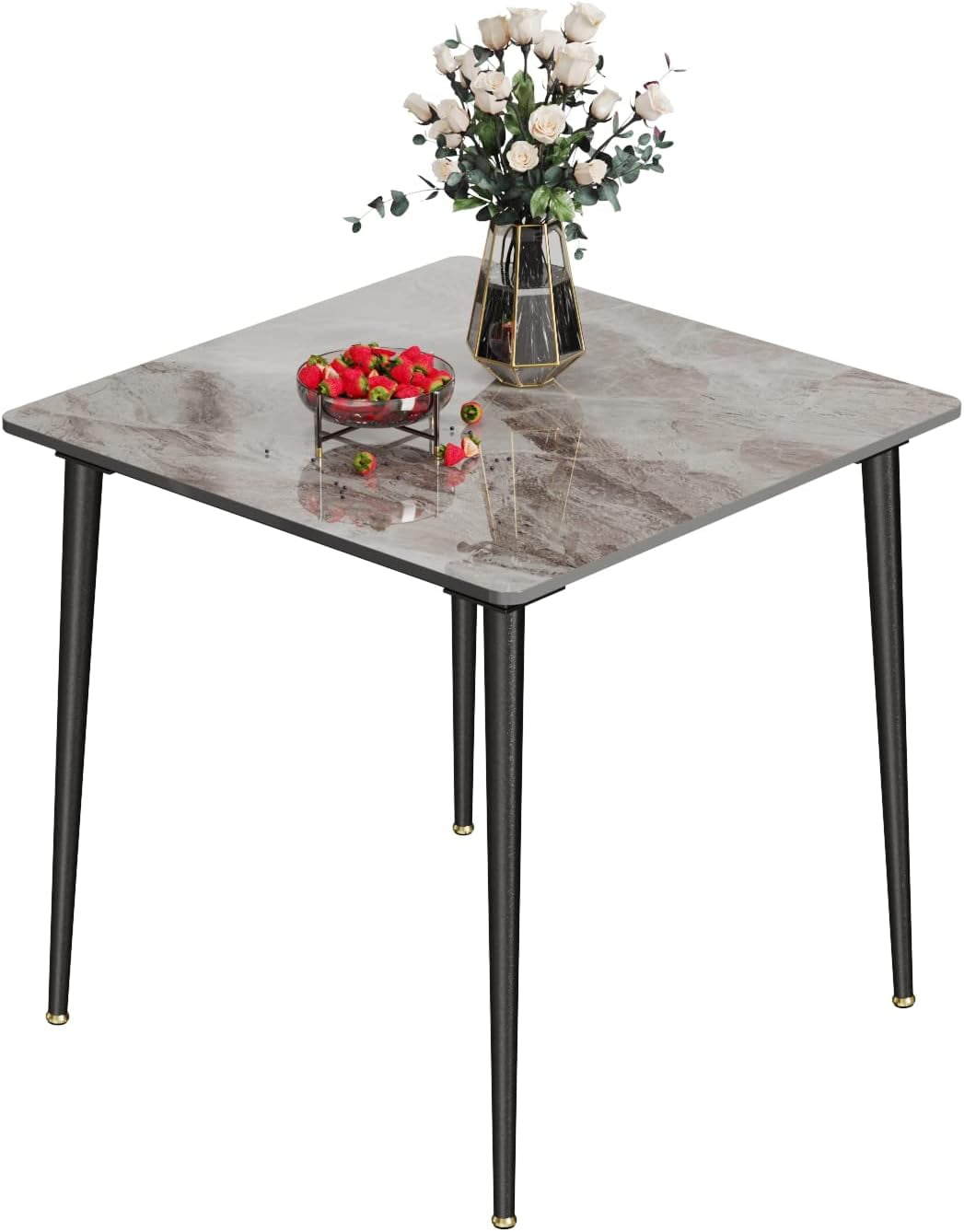 Square Kitchen Dining Table: Sintered Stone Dining Room Table Modern ...