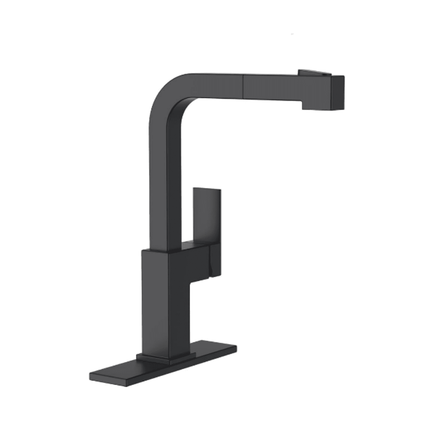 Square Kitchen Faucet Black, S304 Stainless Steel Modern Sink Faucets ...