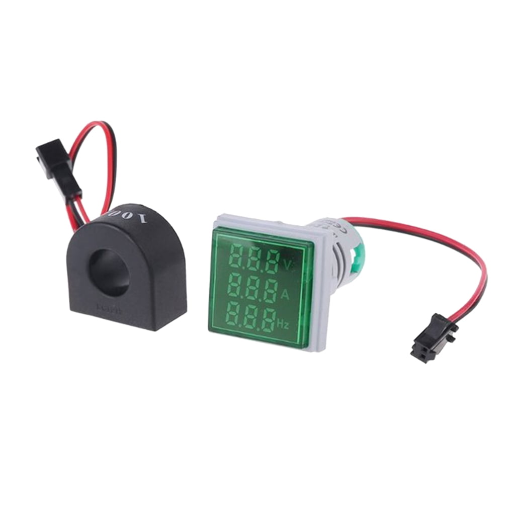 Square LED Digital Hertz Meter Voltage / Current Frequency Display ...