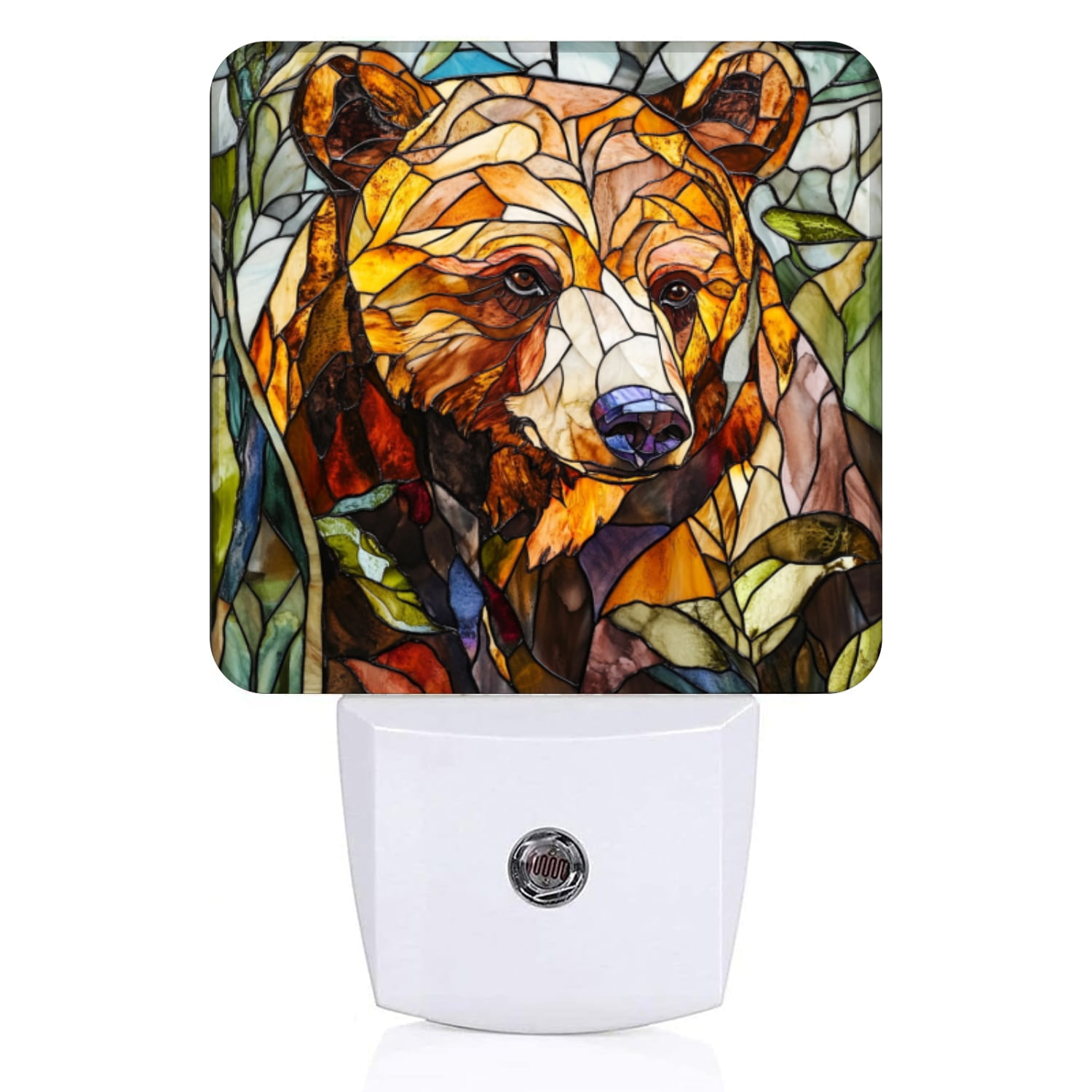 Square LED Night Lights Lamp with Dusk to Dawn Sensor, Color - Rich ...