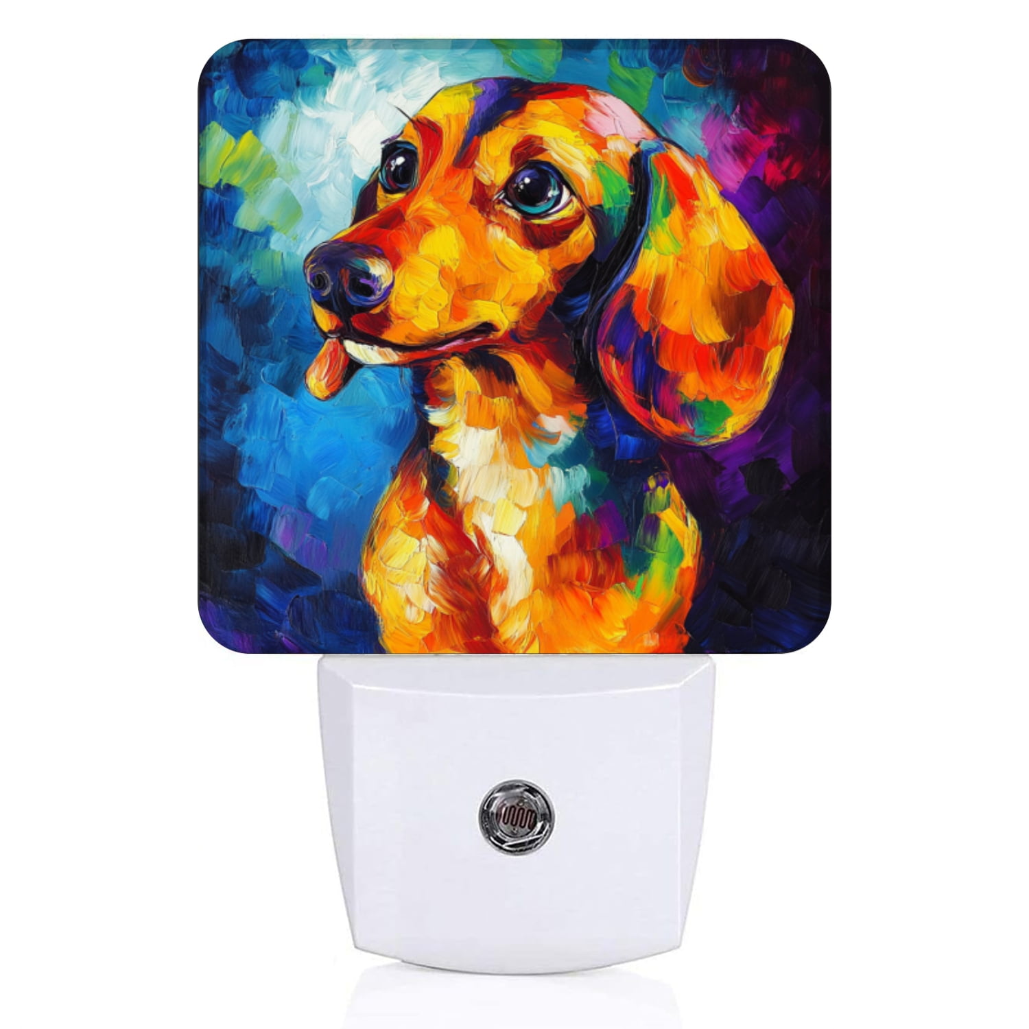 Square LED Night Lights Lamp with Dusk to Dawn Sensor, Gorgeous Color ...