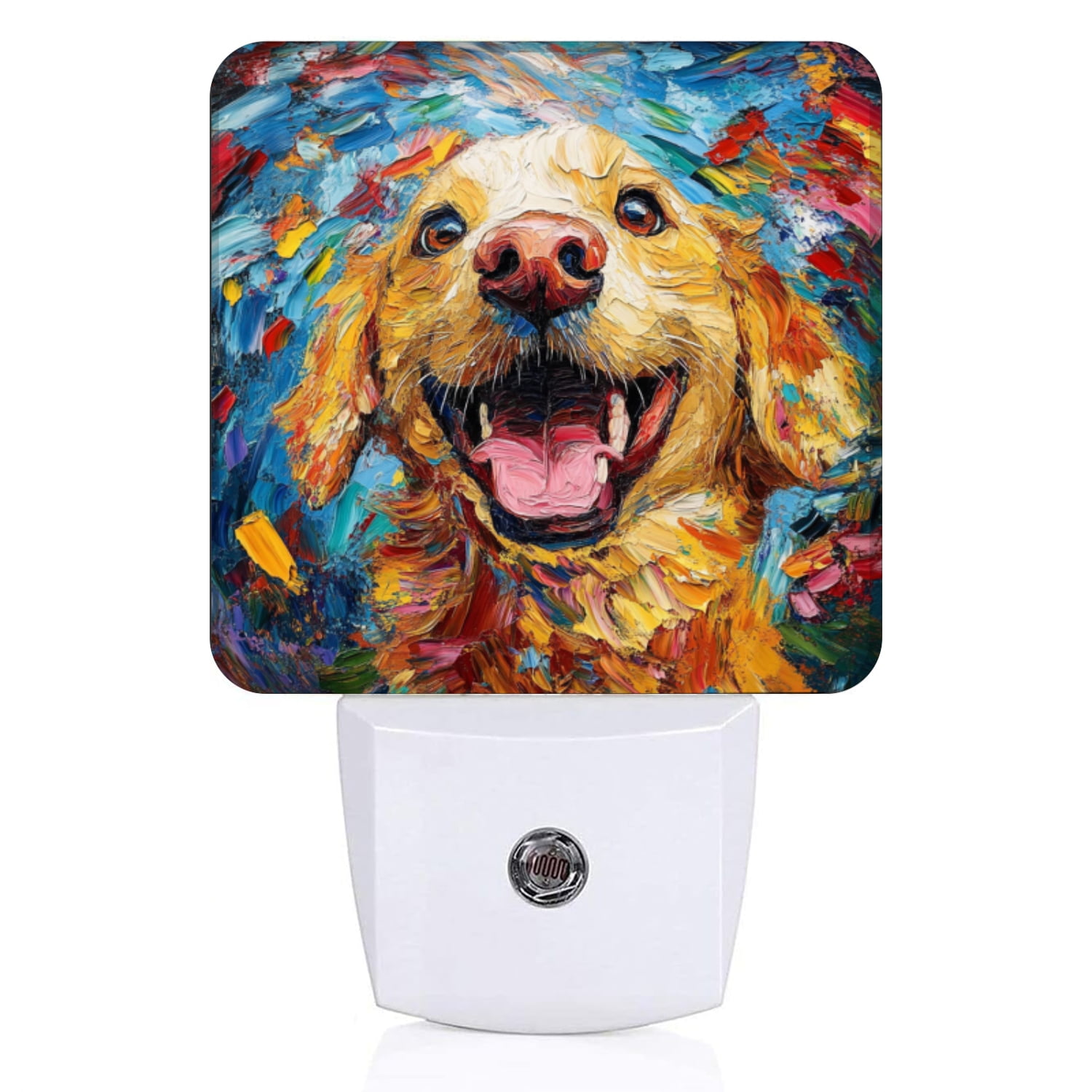 Square LED Night Lights Lamp with Dusk to Dawn Sensor, Gorgeous Color ...