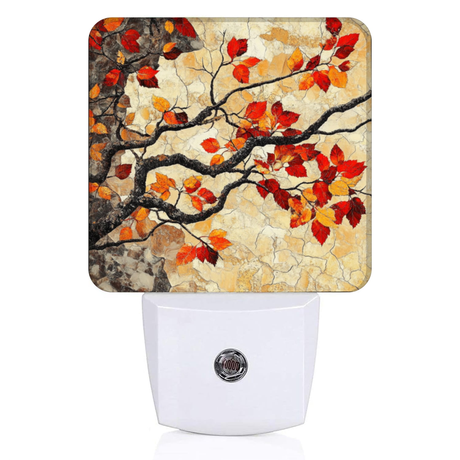 Square LED Night Lights Lamp with Dusk to Dawn Sensor, Spindly Branches ...