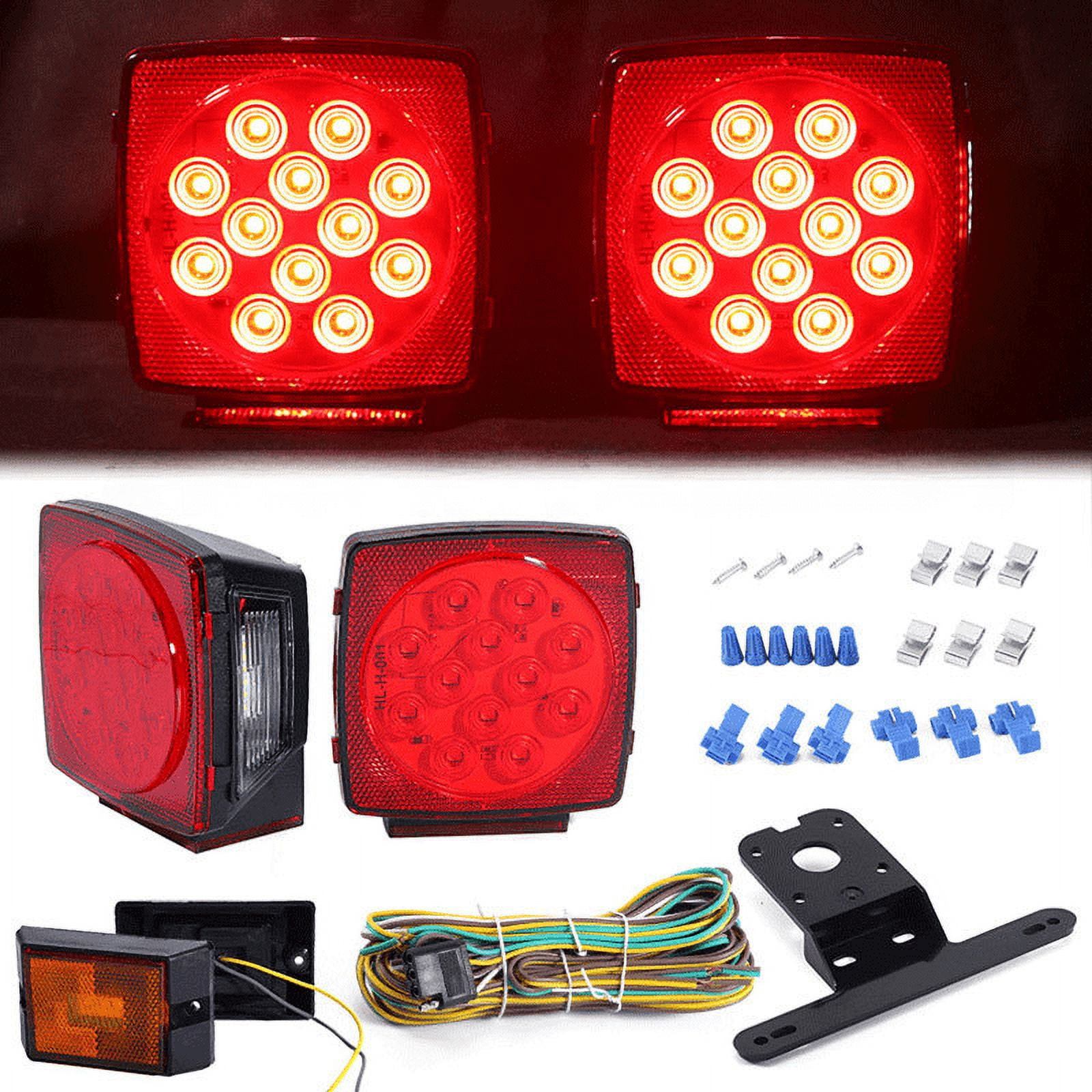 Square LED Tail Light Kit BHL-H-004 Highlight Waterproof Truck Trailer ...