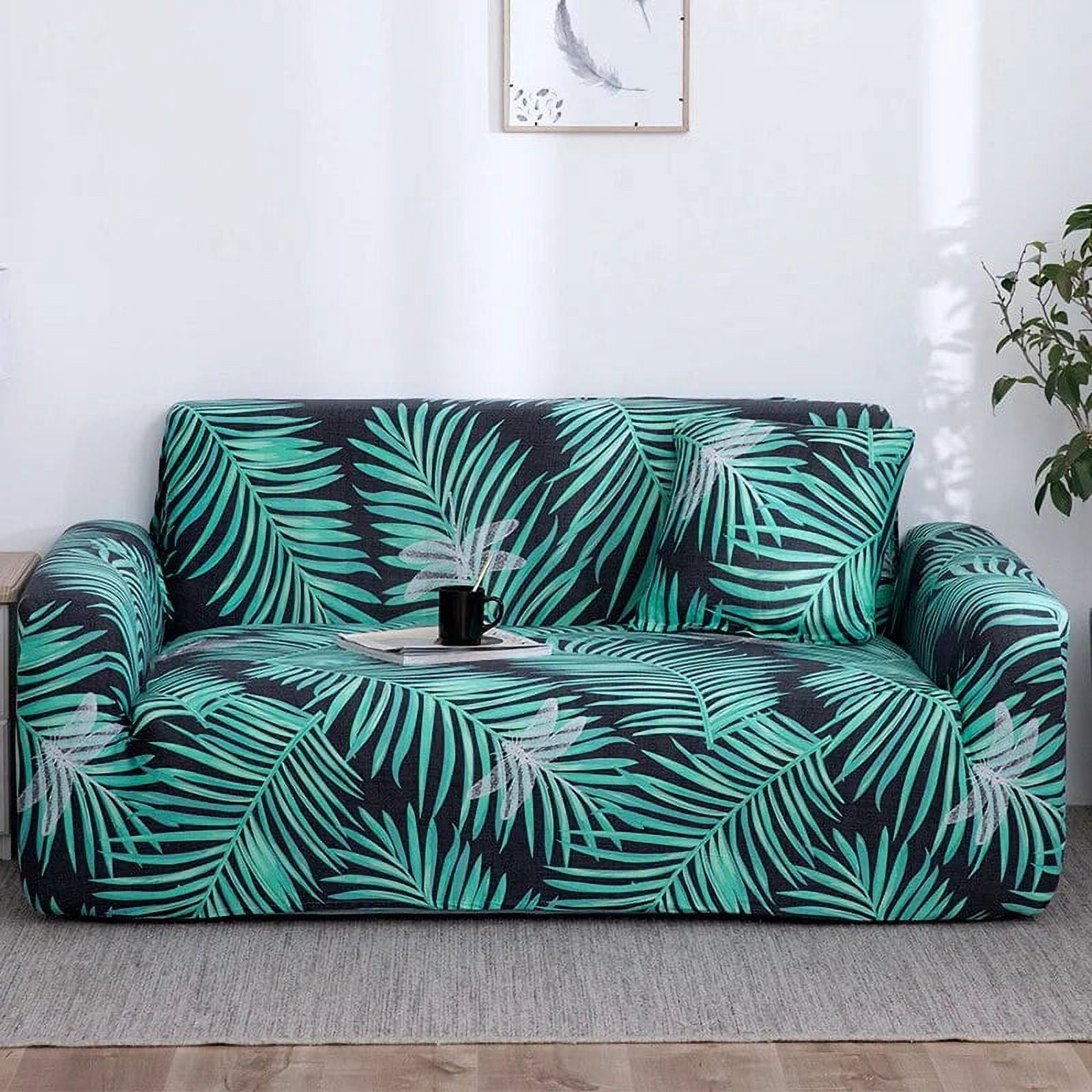 Square Lattice Printed L Shape Sofa Covers for Living Room Sofa ...