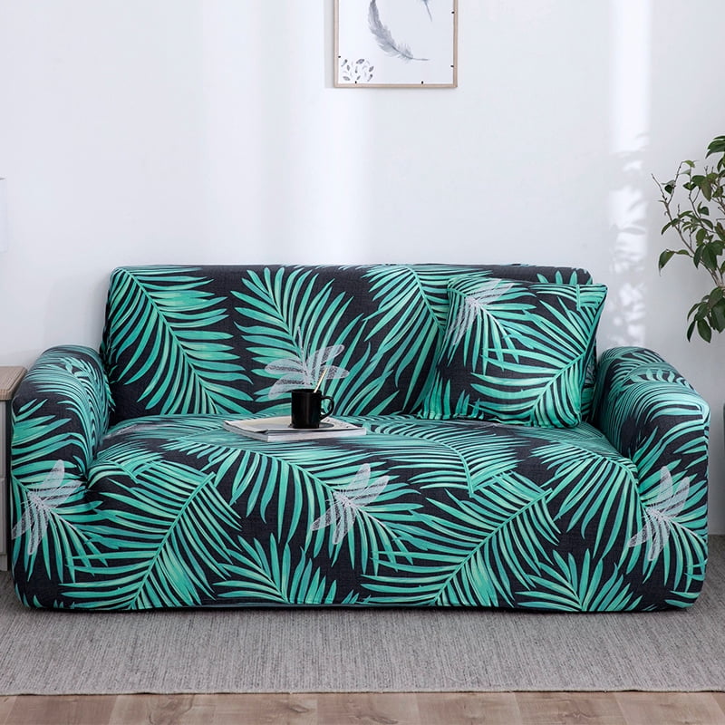 Square Lattice Printed L Shape Sofa Covers for Living Room Sofa Protector Elastic Covers for ...