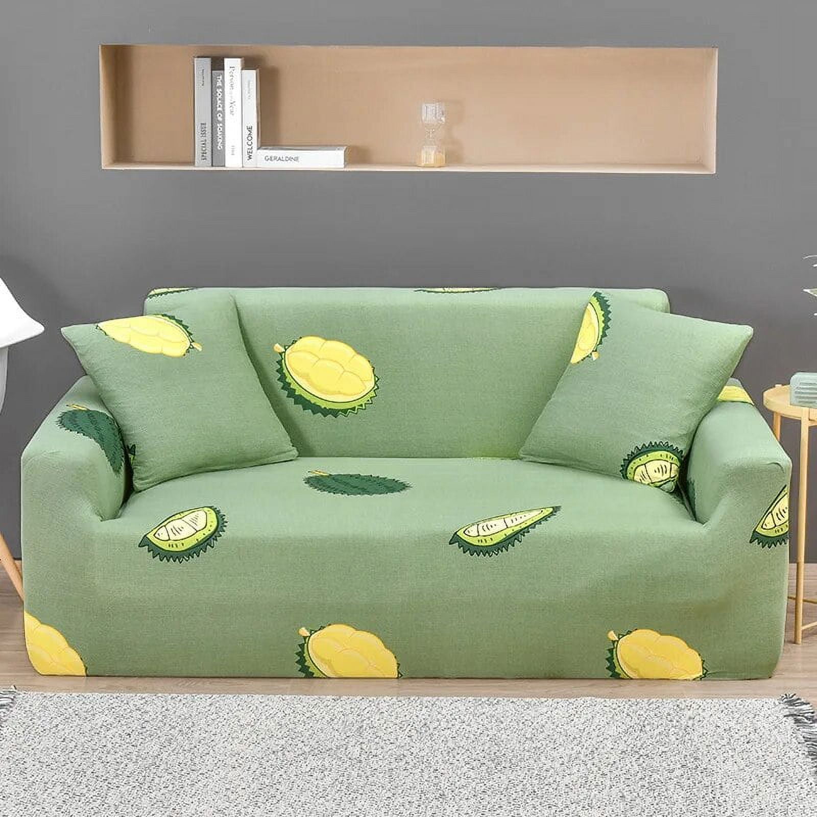 Square Lattice Printed L Shape Sofa Covers for Living Room Sofa ...