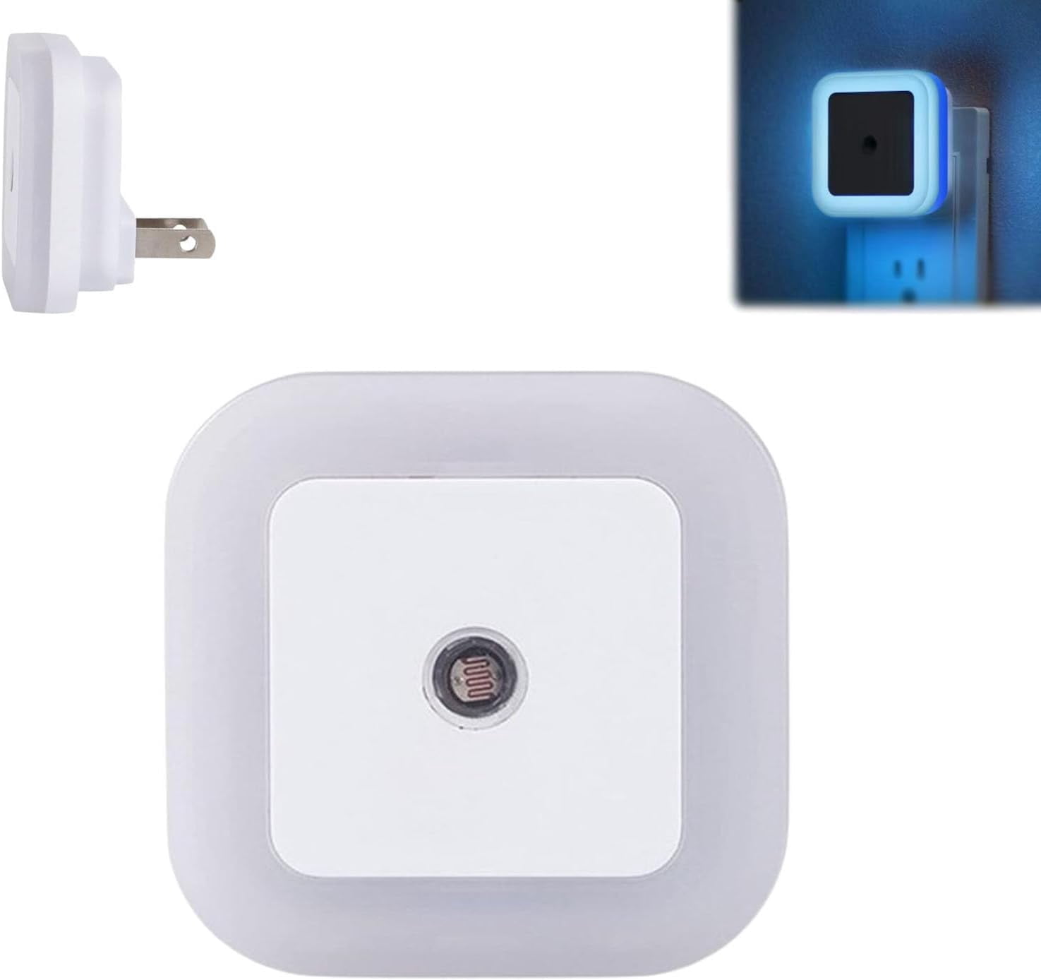 Square Light-Controlled Night Light, Intelligent Automatic Sensing ...