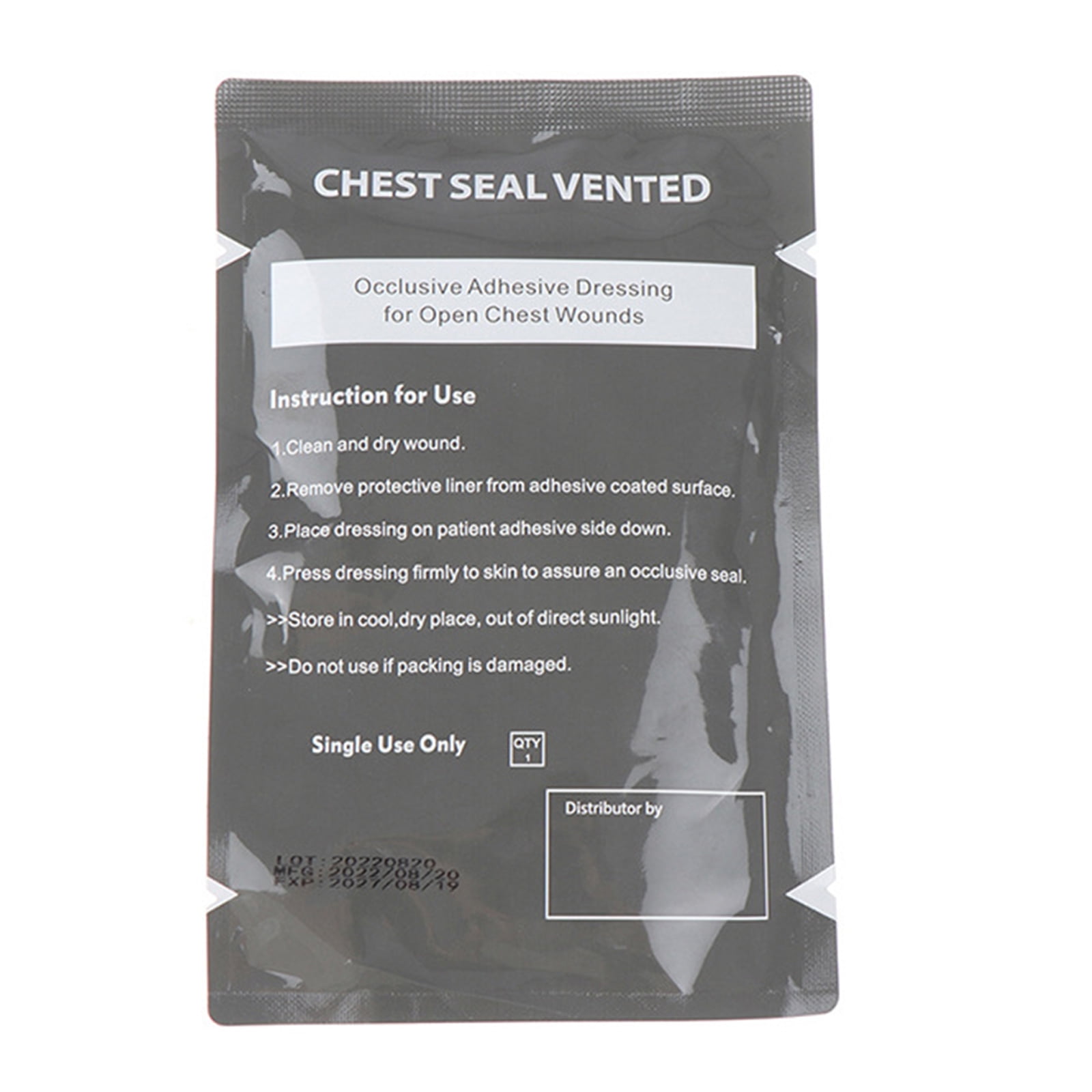 Square Medically Chest Seal Vented Dressing Bandages Chest Seal Vented ...