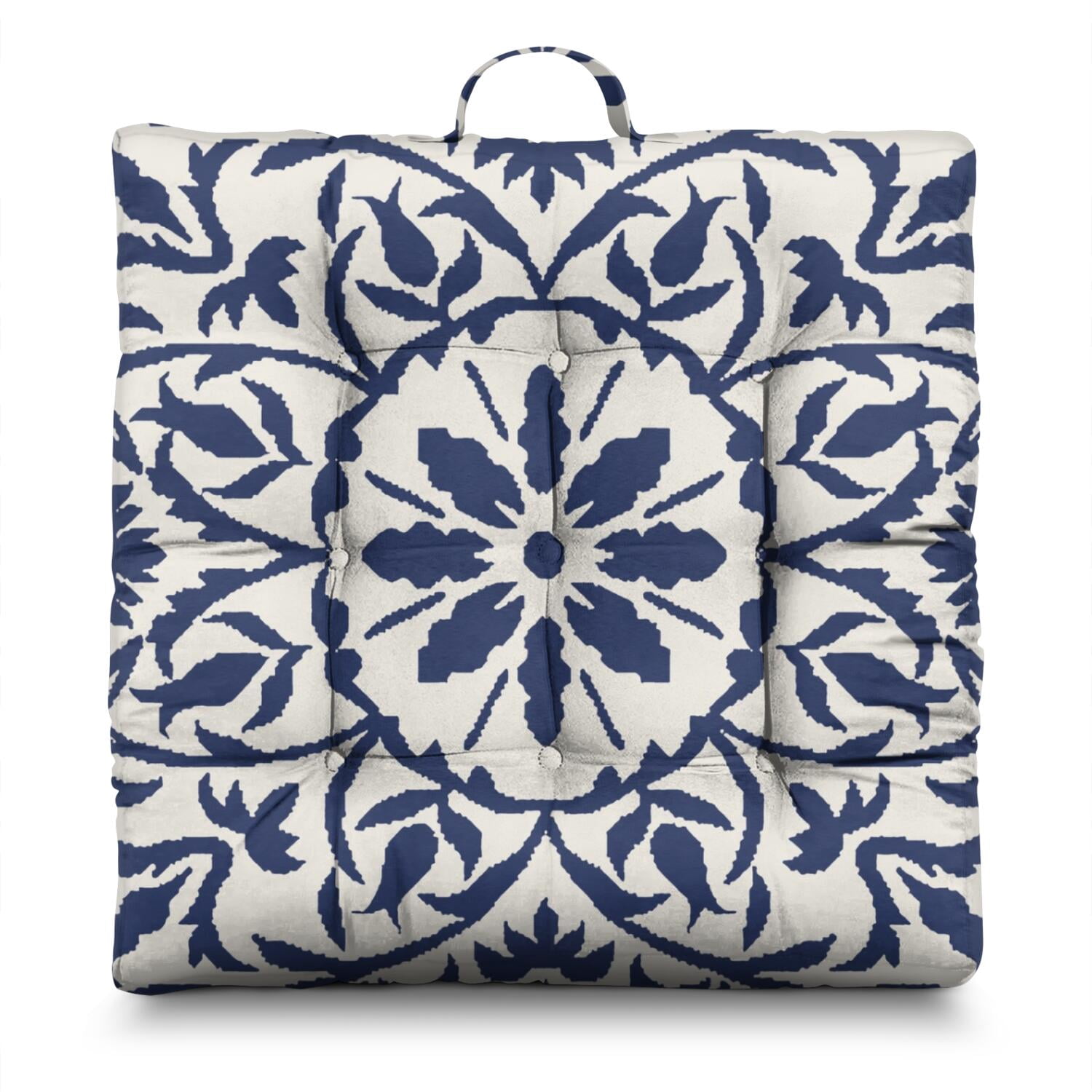 Square Meditation seat cushion - Boho Design Cushion with Memory Foam ...