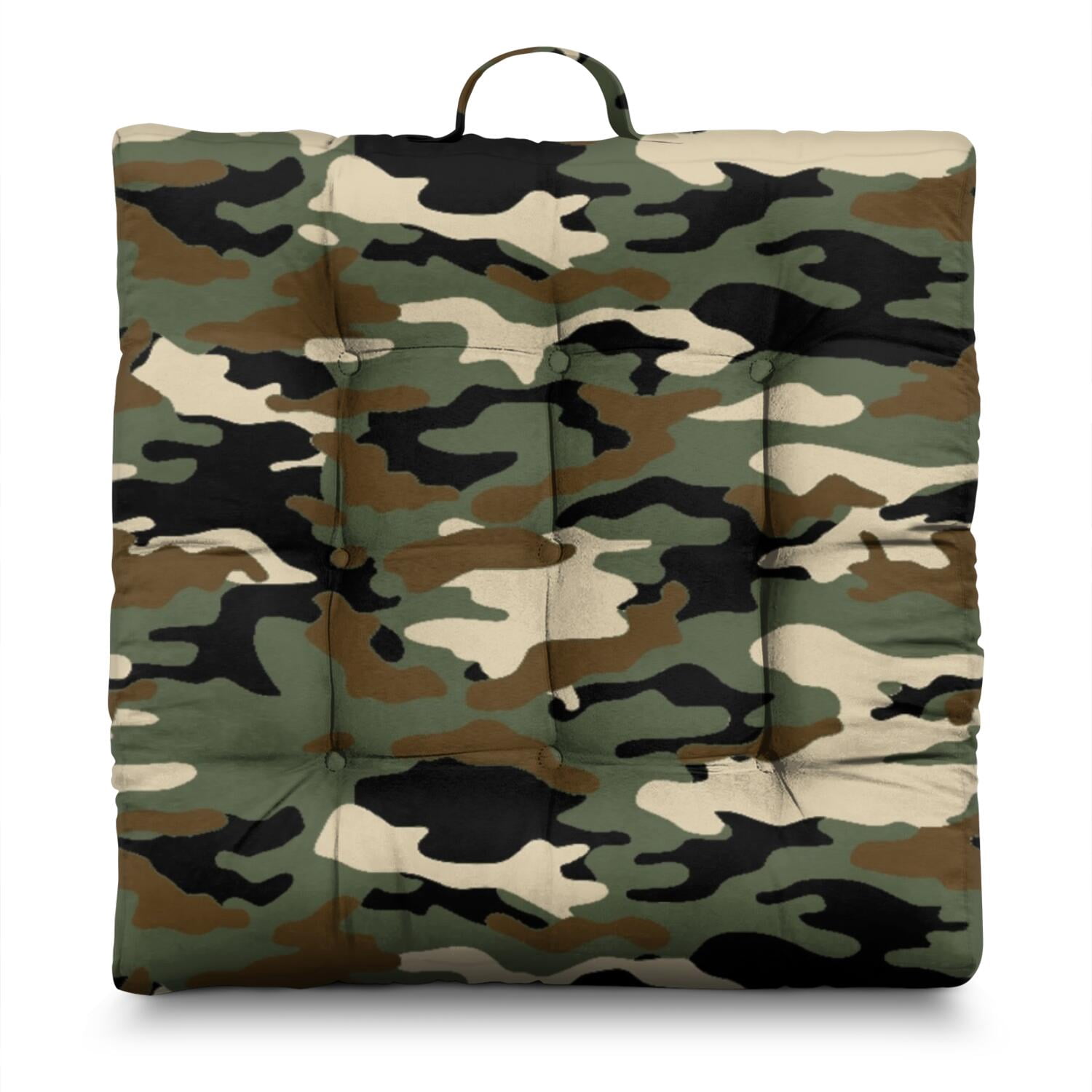 Square Meditation seat cushion - Camo Design Cushion with Memory Foam ...