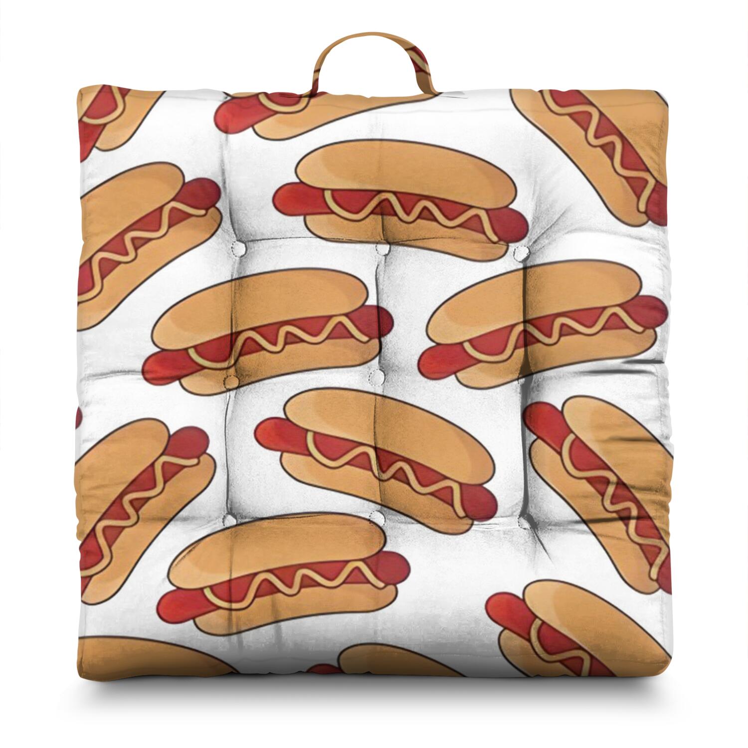 Square Meditation seat cushion - Hamburger Design Cushion with Memory ...