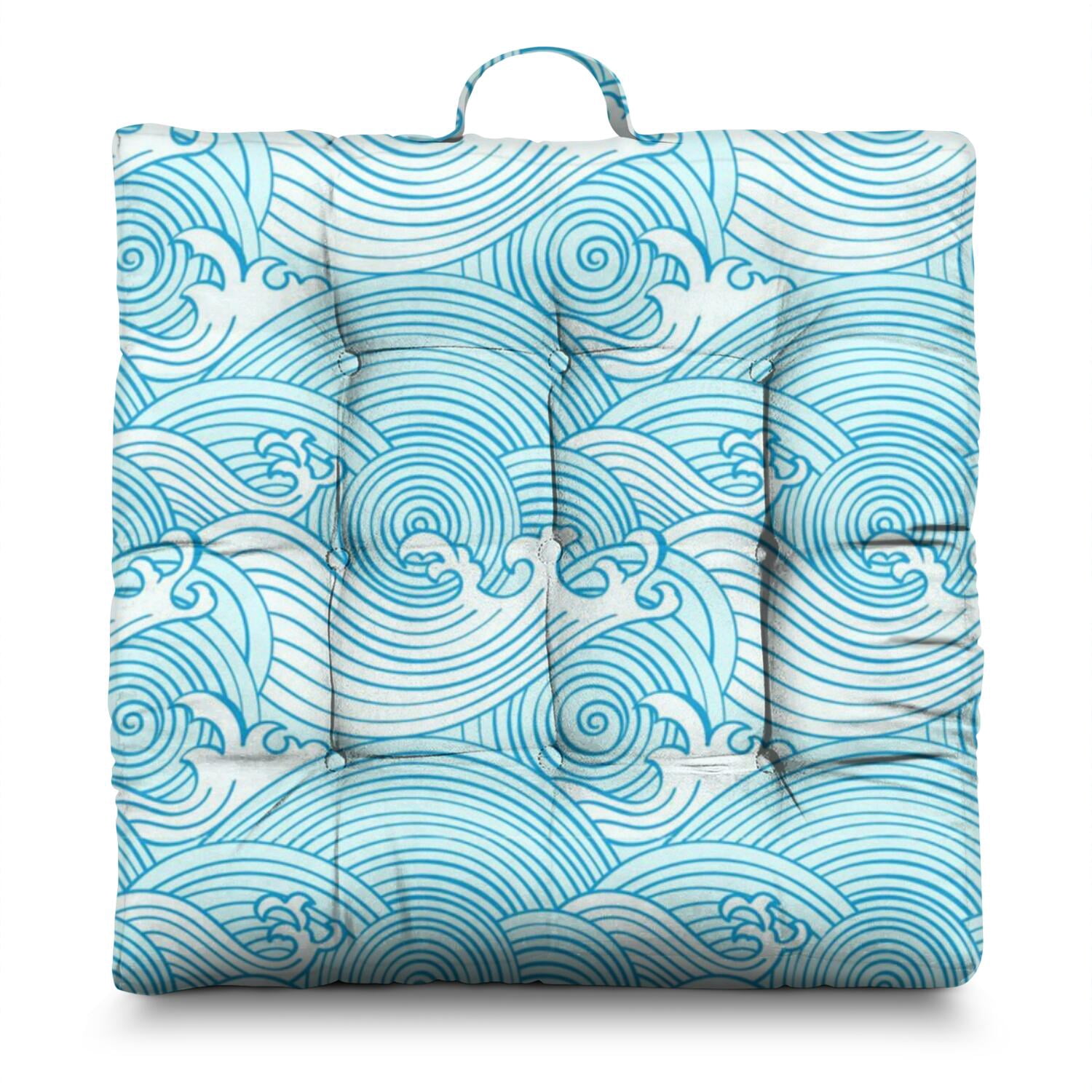Square Meditation seat cushion - Mermaid Design Cushion with Memory ...