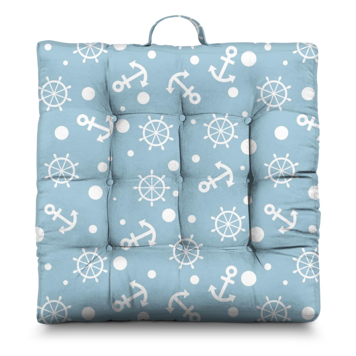 Square Meditation seat cushion - Nautical Design Cushion with Memory ...