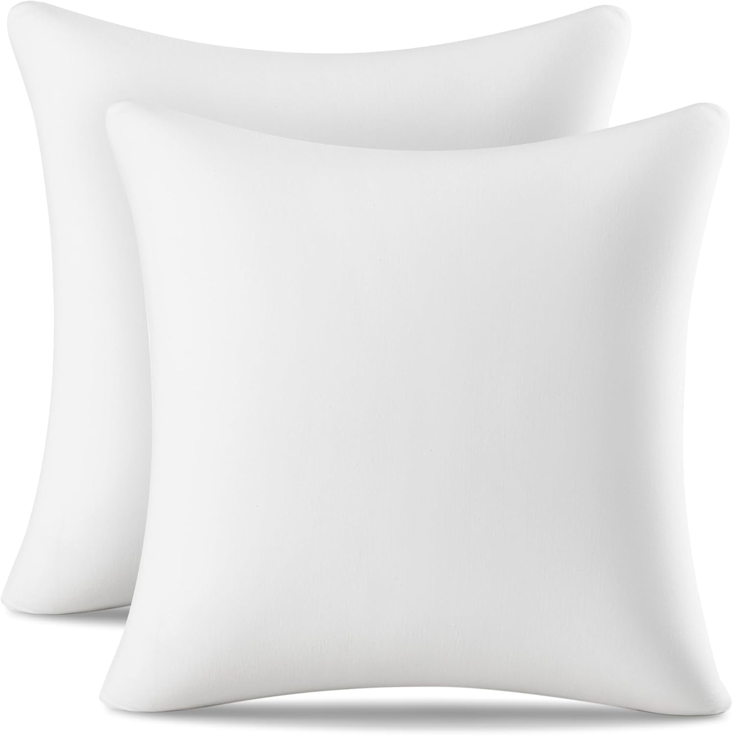 Square Memory Foam Pillow Inserts - 2PC 22x22 Non-Deform for Decor ...