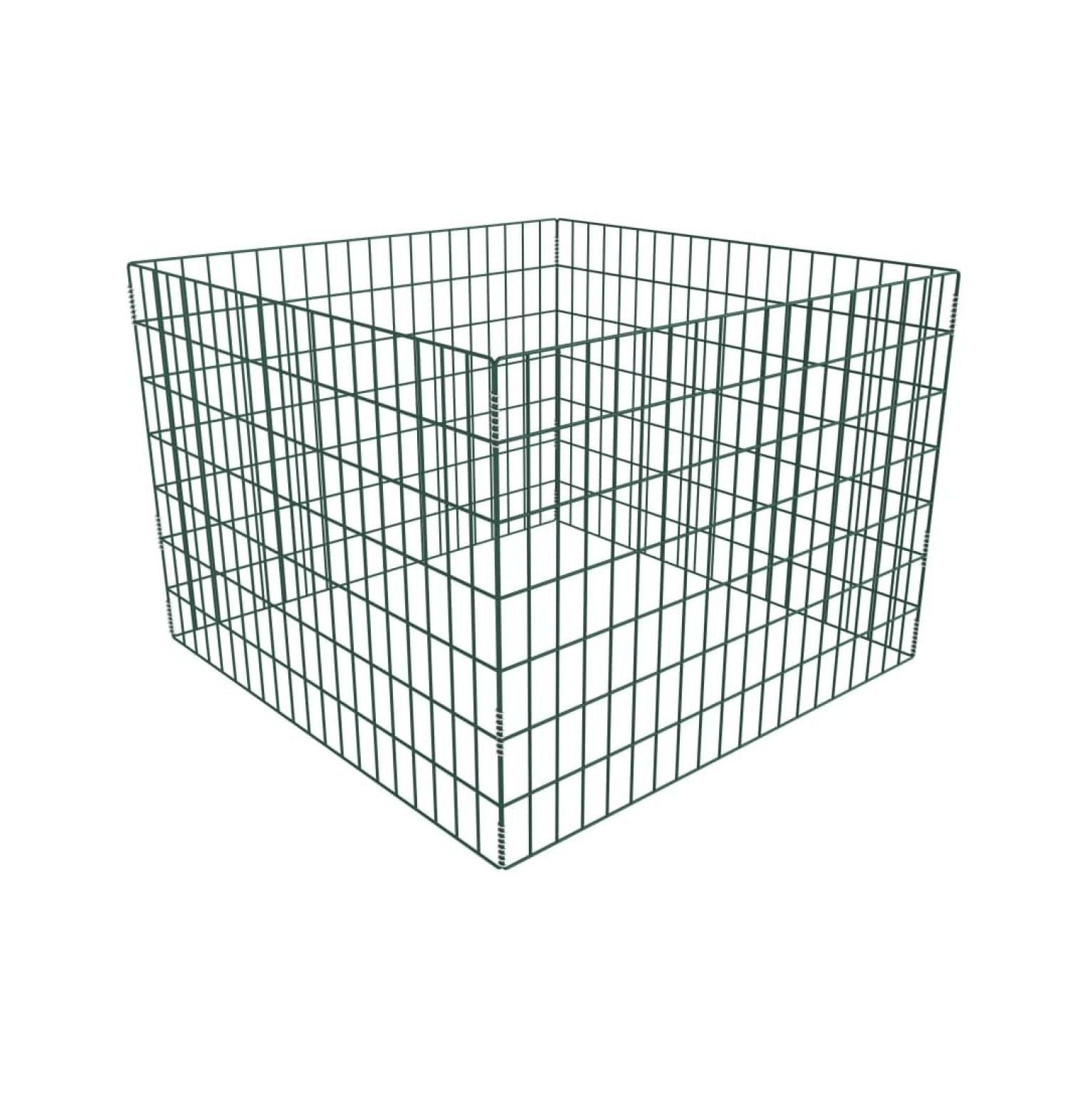 Square Mesh Garden Composter 39.4"x39.4"x27.6" Green - Walmart.com