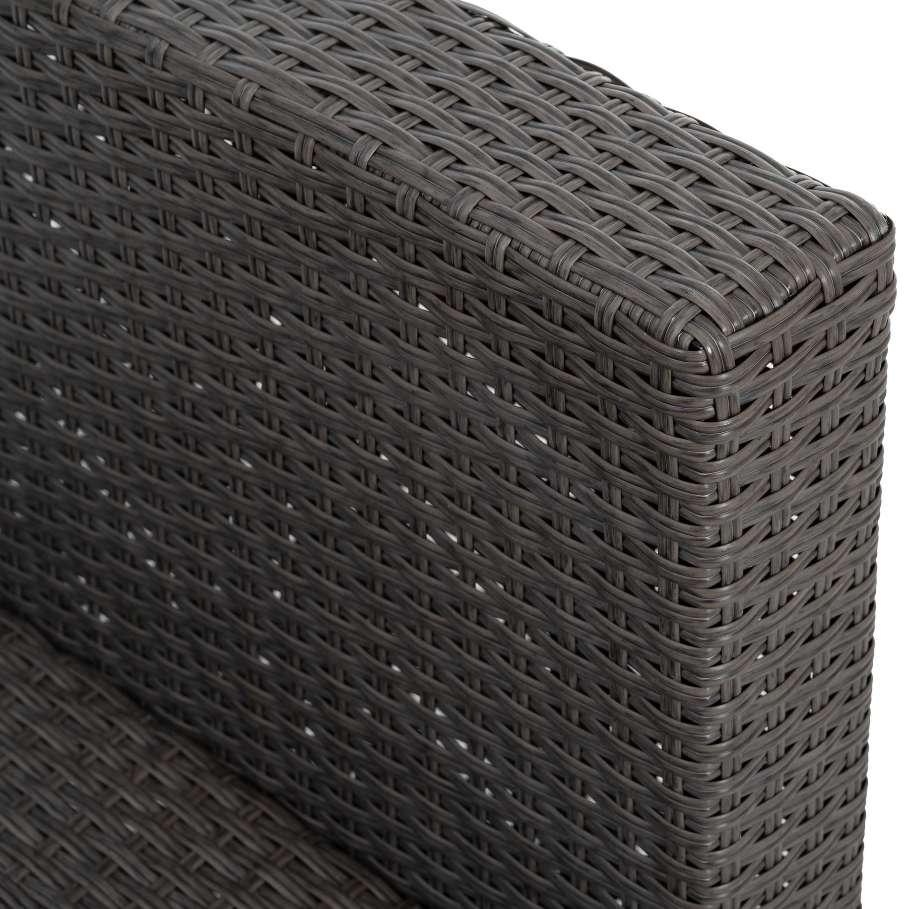 Square Metal Tube Frame PE Wicker - Hand - Woven and Durable - Outdoor ...