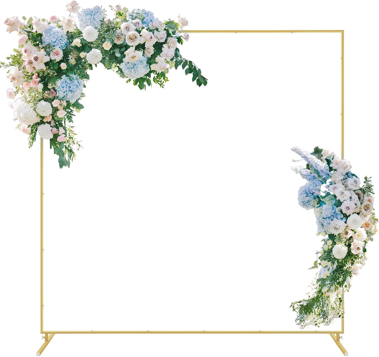 Square Metal Wedding Arch, 6.6FTx6.6FT Wedding Arch Frame, Balloon Arch ...