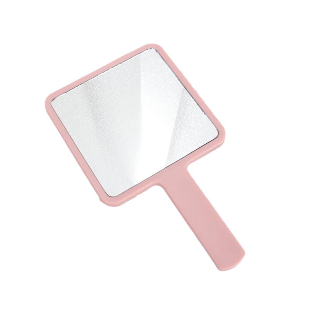 Square Mirror with Handle Beauty Make Up Use Accessories Hand Mirror ...