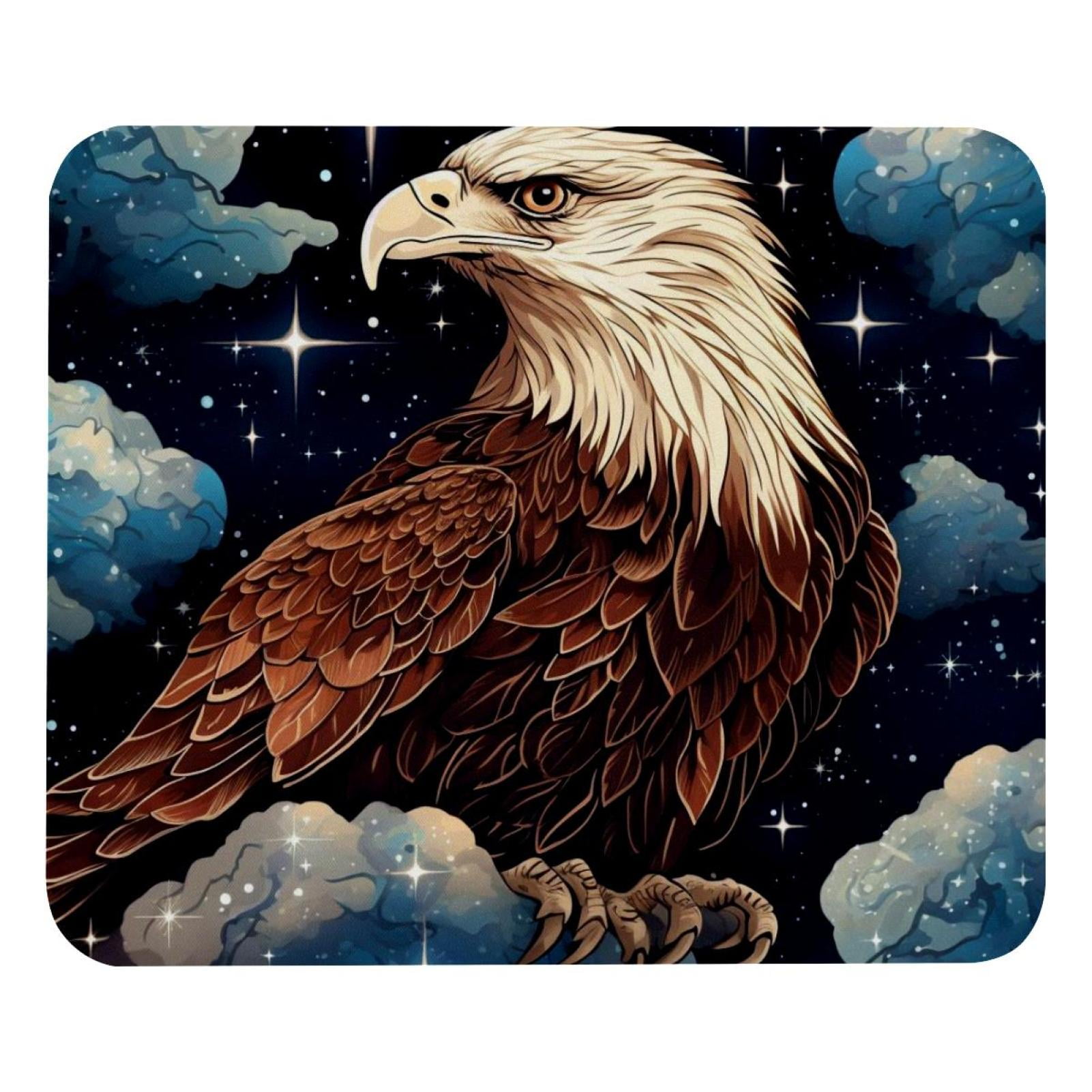 Square Mouse Pad 8.3x9.8 Inch, Starry Hawk Cloud Mousepad for Laptop Gaming, Stitched Edge Non ...