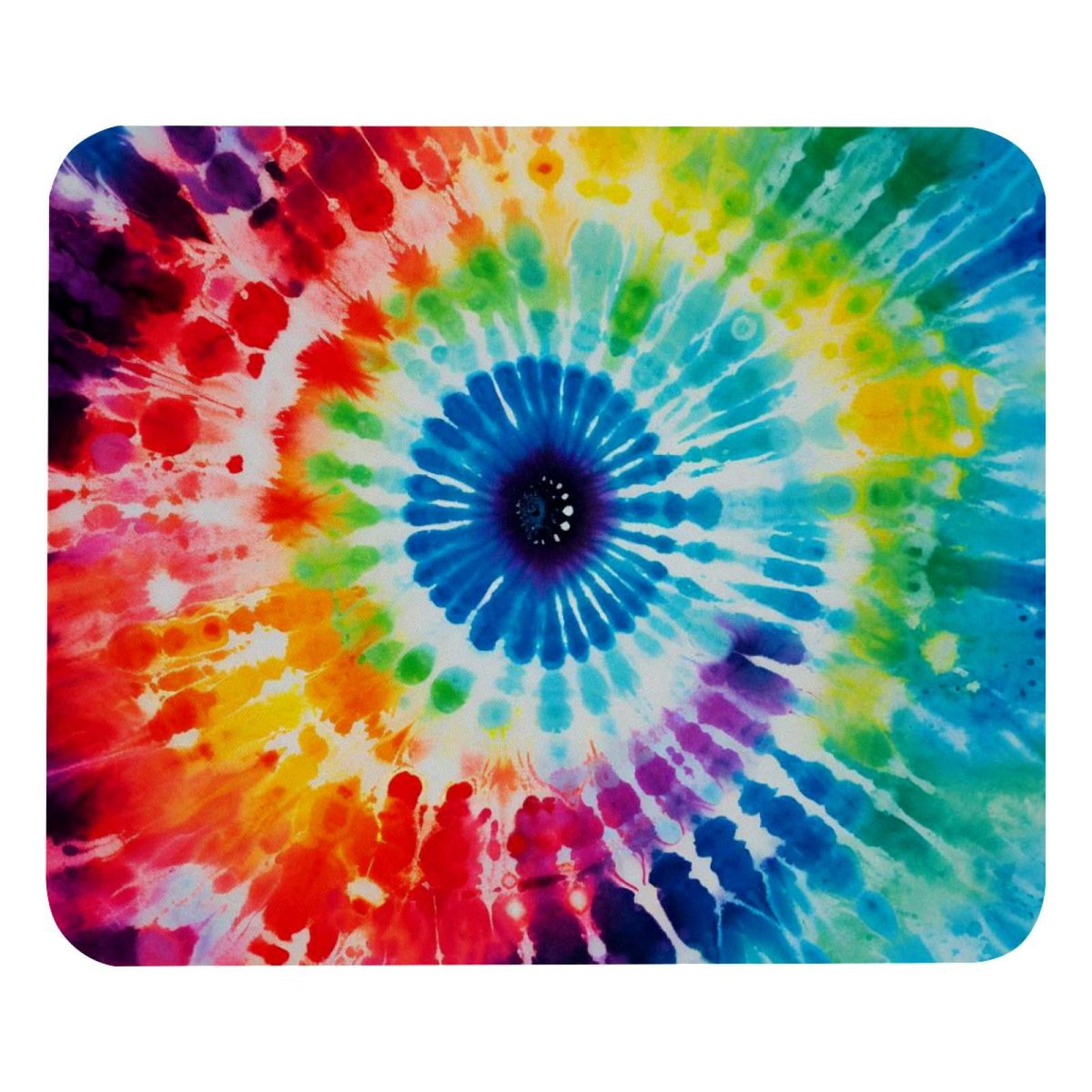 Square Mouse Pad 8.3x9.8 Inch, Tie Dye Colorful Mousepad for Laptop ...
