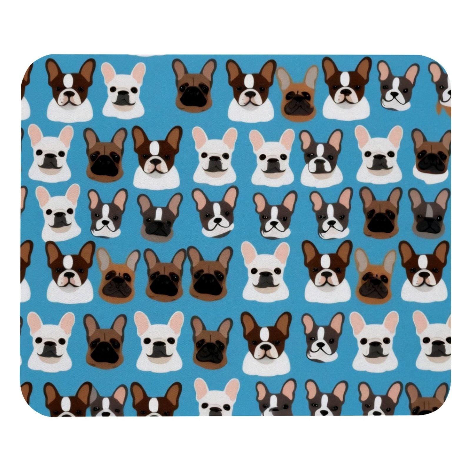 Square Mouse Pad French Bulldog, Personalized Custom Mouse Mat Design ...
