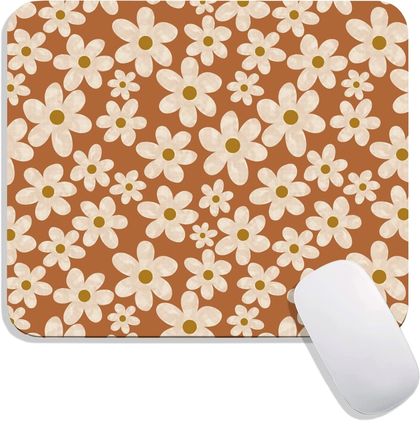 Square Mouse Pad Pretty Flower , Floral Personalized Premium-Textured ...