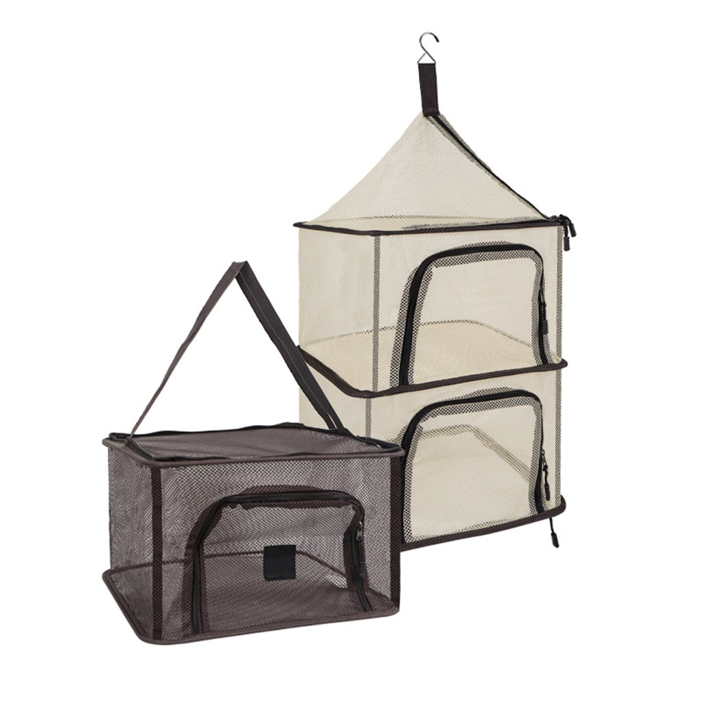 Square Multifunctional Hanging Drying Net Foldable 4 Layer Dishware ...
