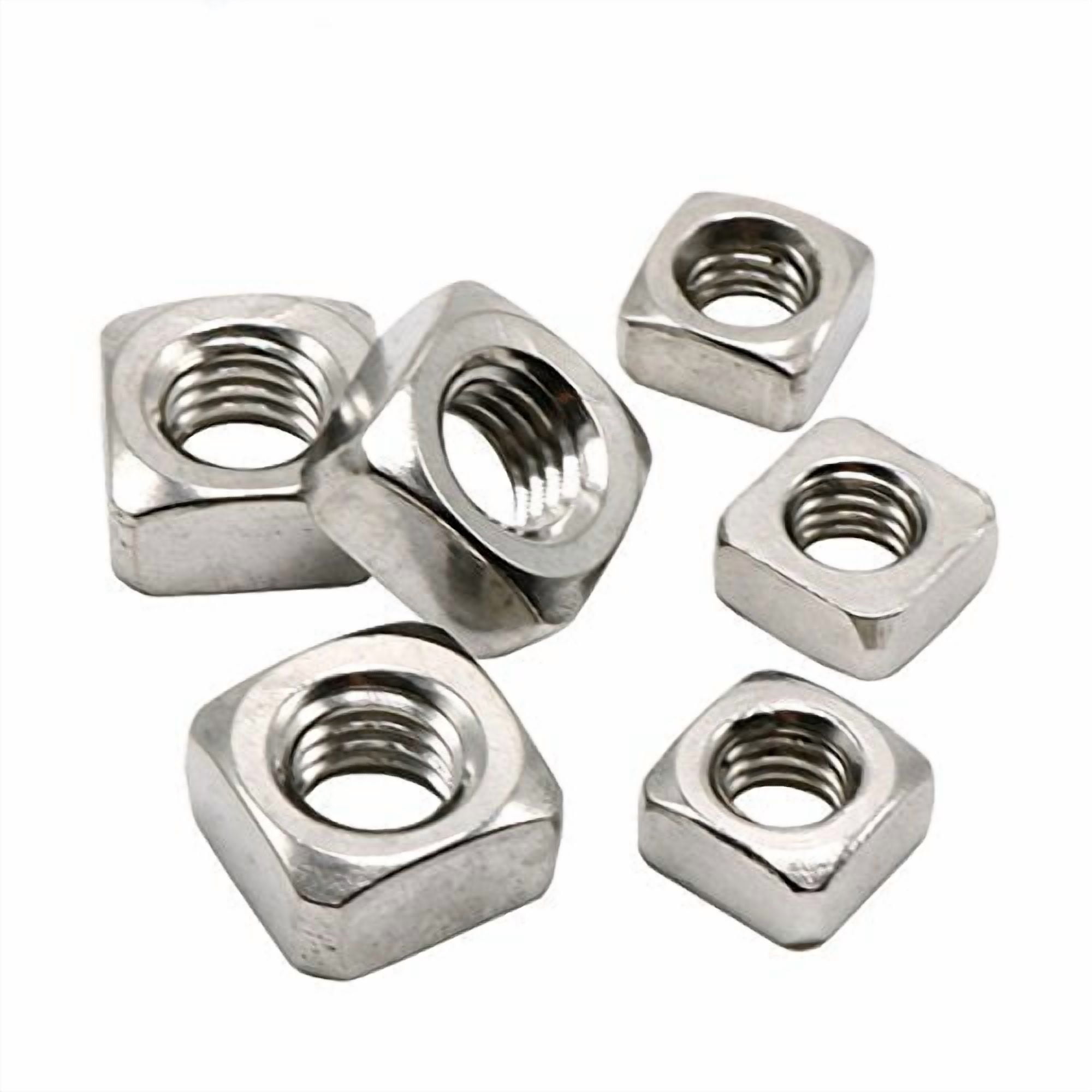 Square Nut Stainless Steel M8 M10 Square Nuts,Pack of 20-piece (M10 ...