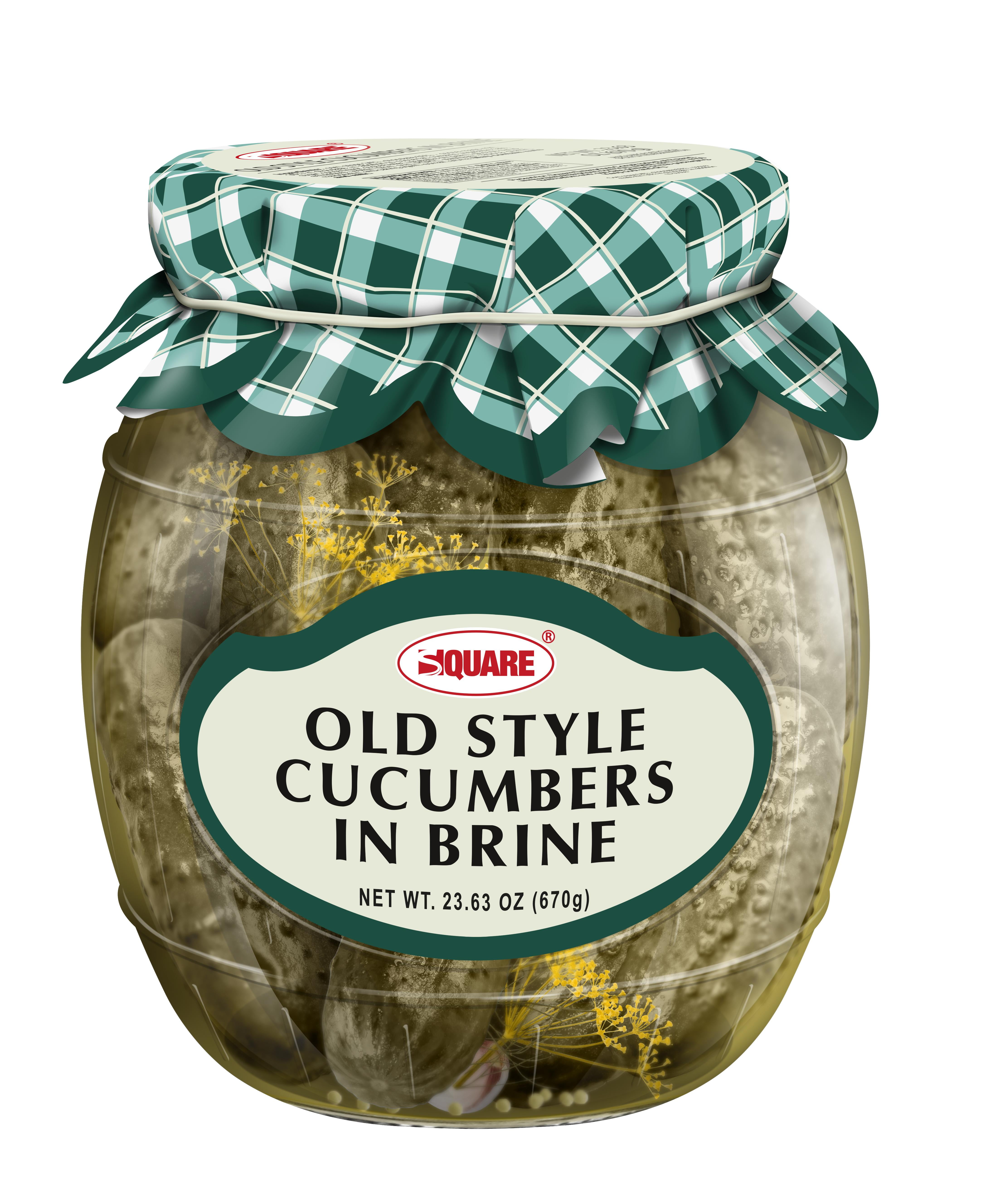 Square Old Style Cucumbers in Brine, 23.63 oz - Walmart.com