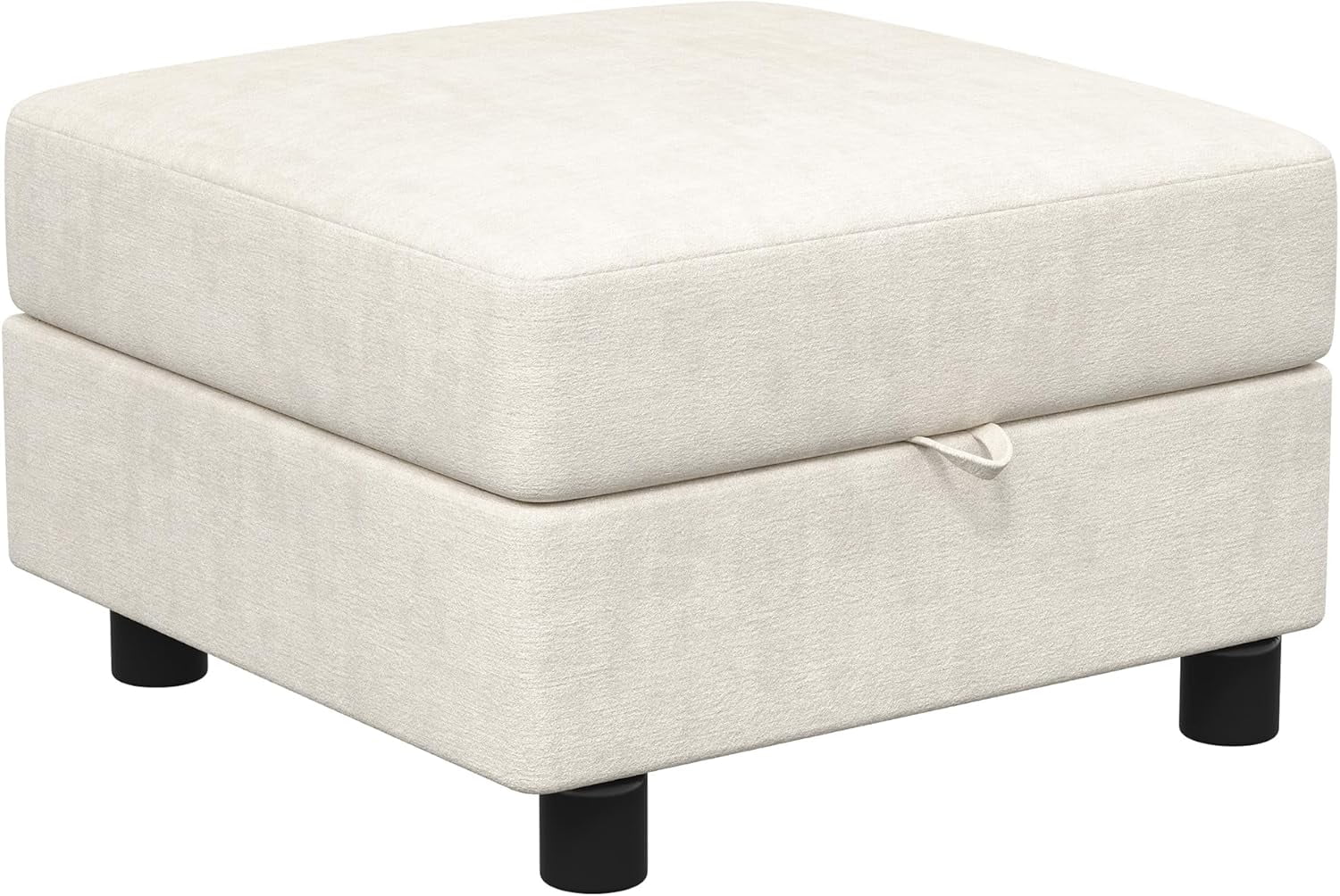 Square Ottoman Chenille Footstool Freely Configurable, Storage Ottoman ...