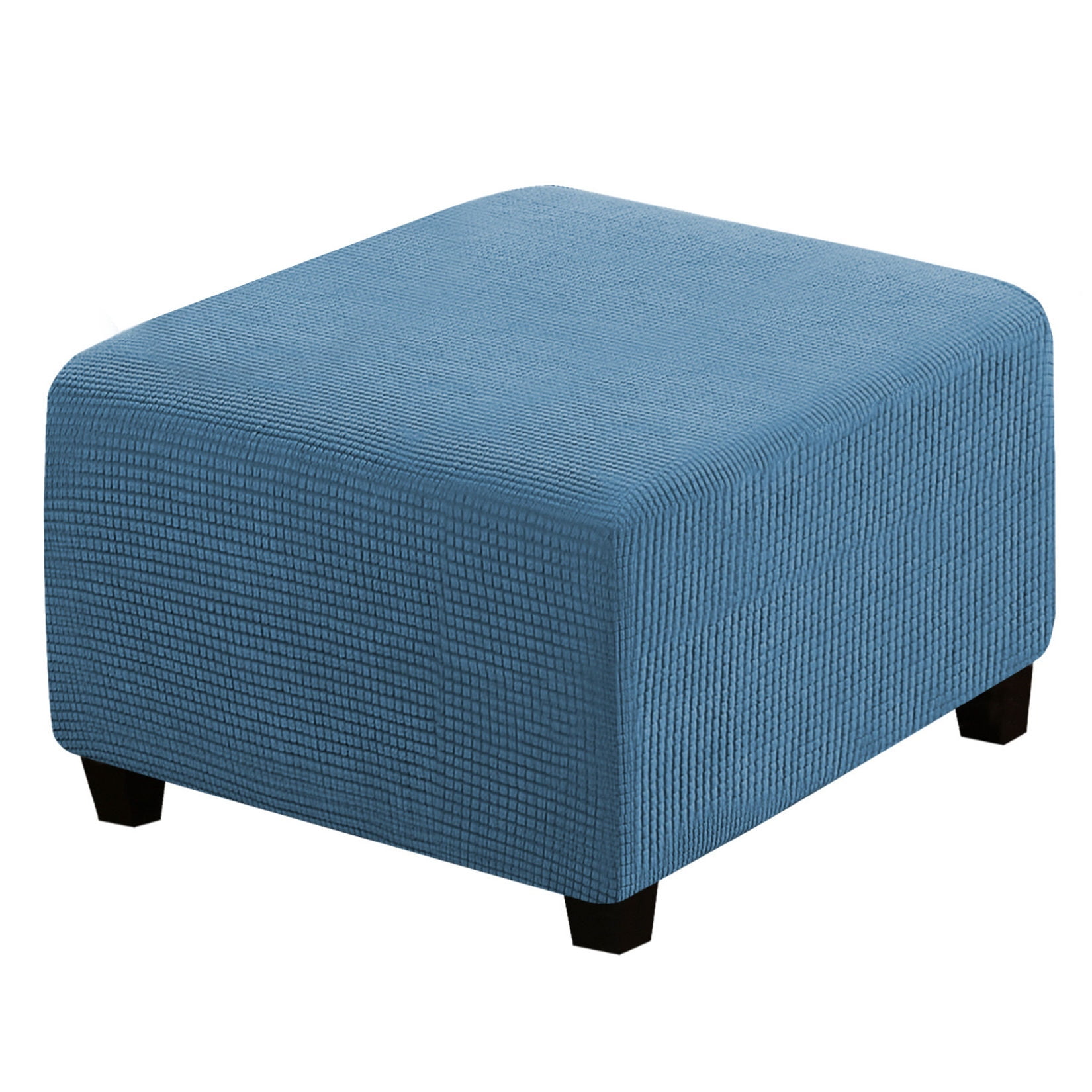 Square Ottoman Cover Soft, Stretch Ottoman Slipcovers Waterproof Non ...