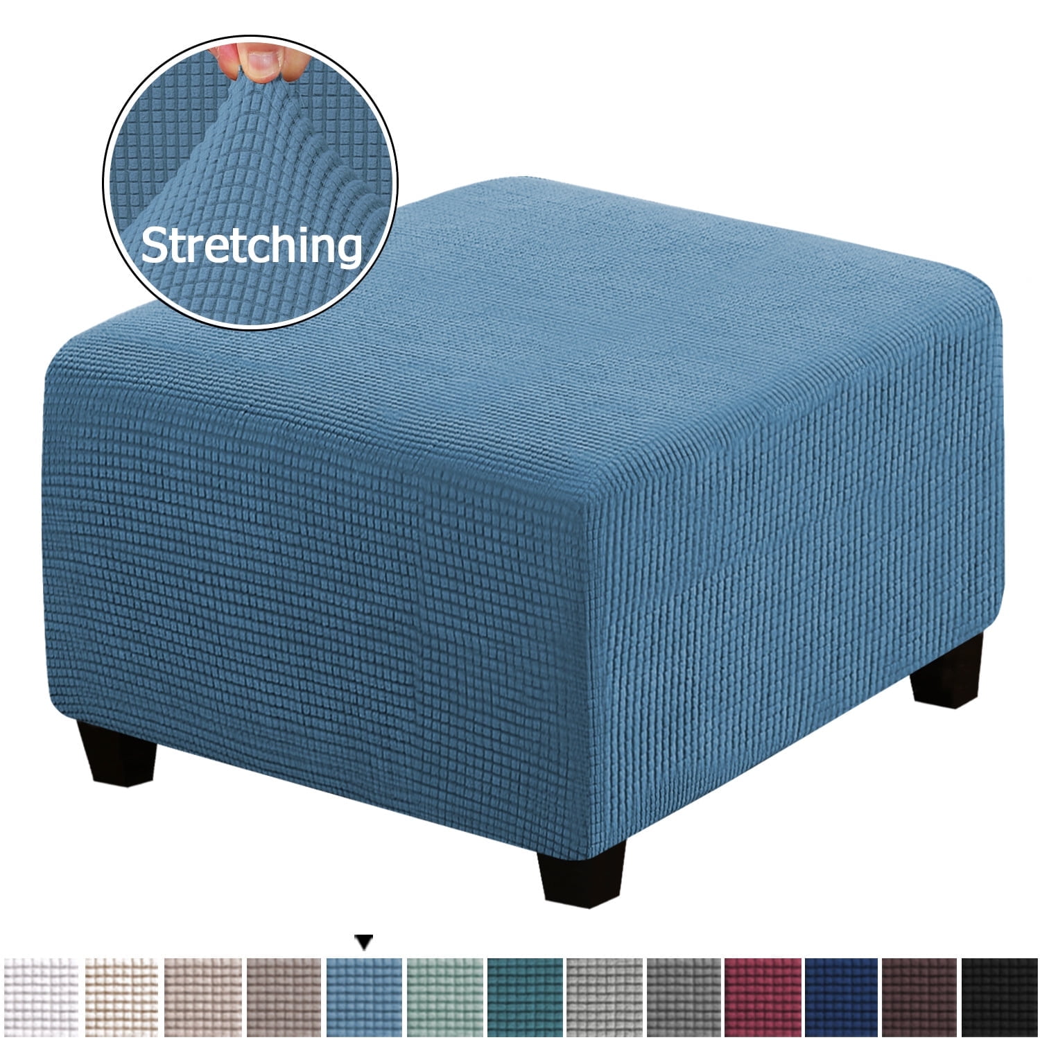 Square Ottoman Covers Ottoman Slipcovers Folding Storage Stool ...