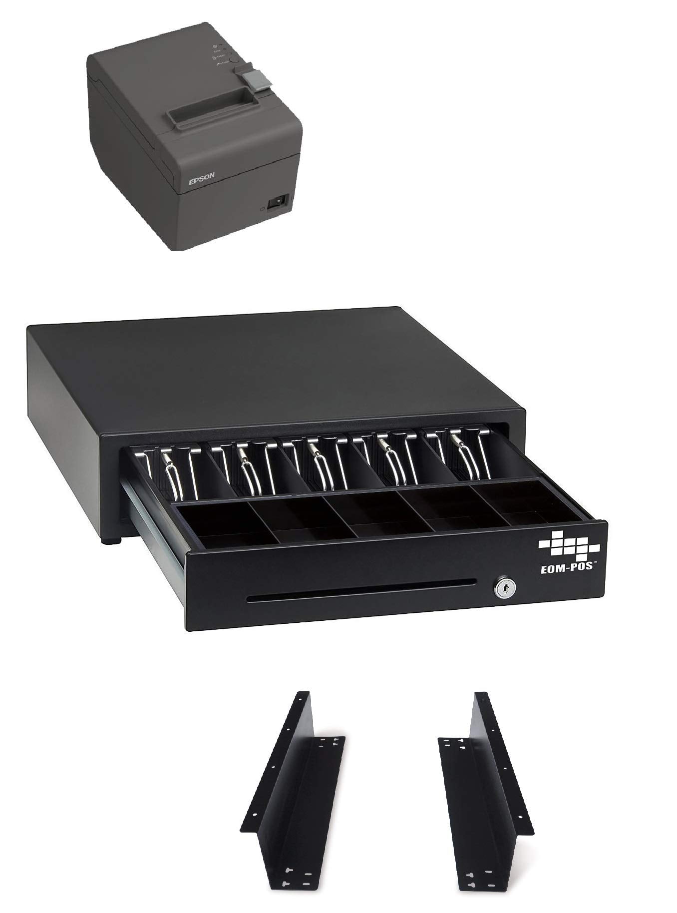Square POS Hardware Bundle with Cash Drawer, Mounting Brackets, USB ...